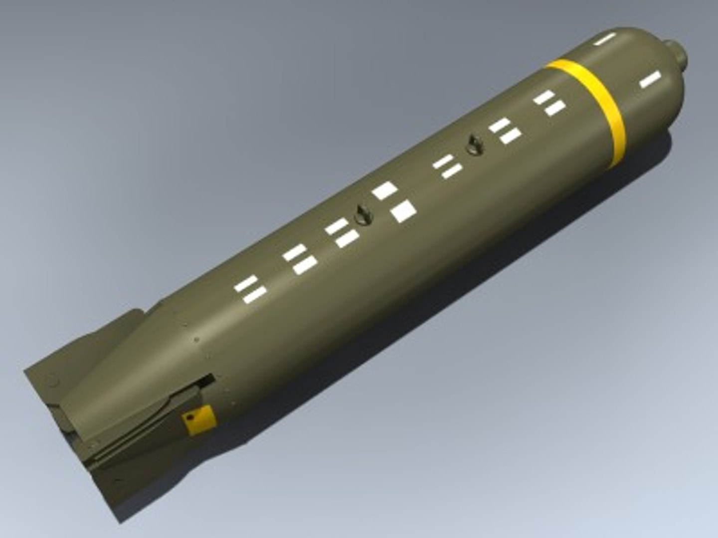 3d Model Of Cbu-87 Cluster Bomb