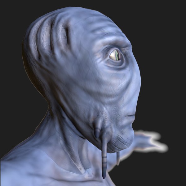 alien roswell 3d obj