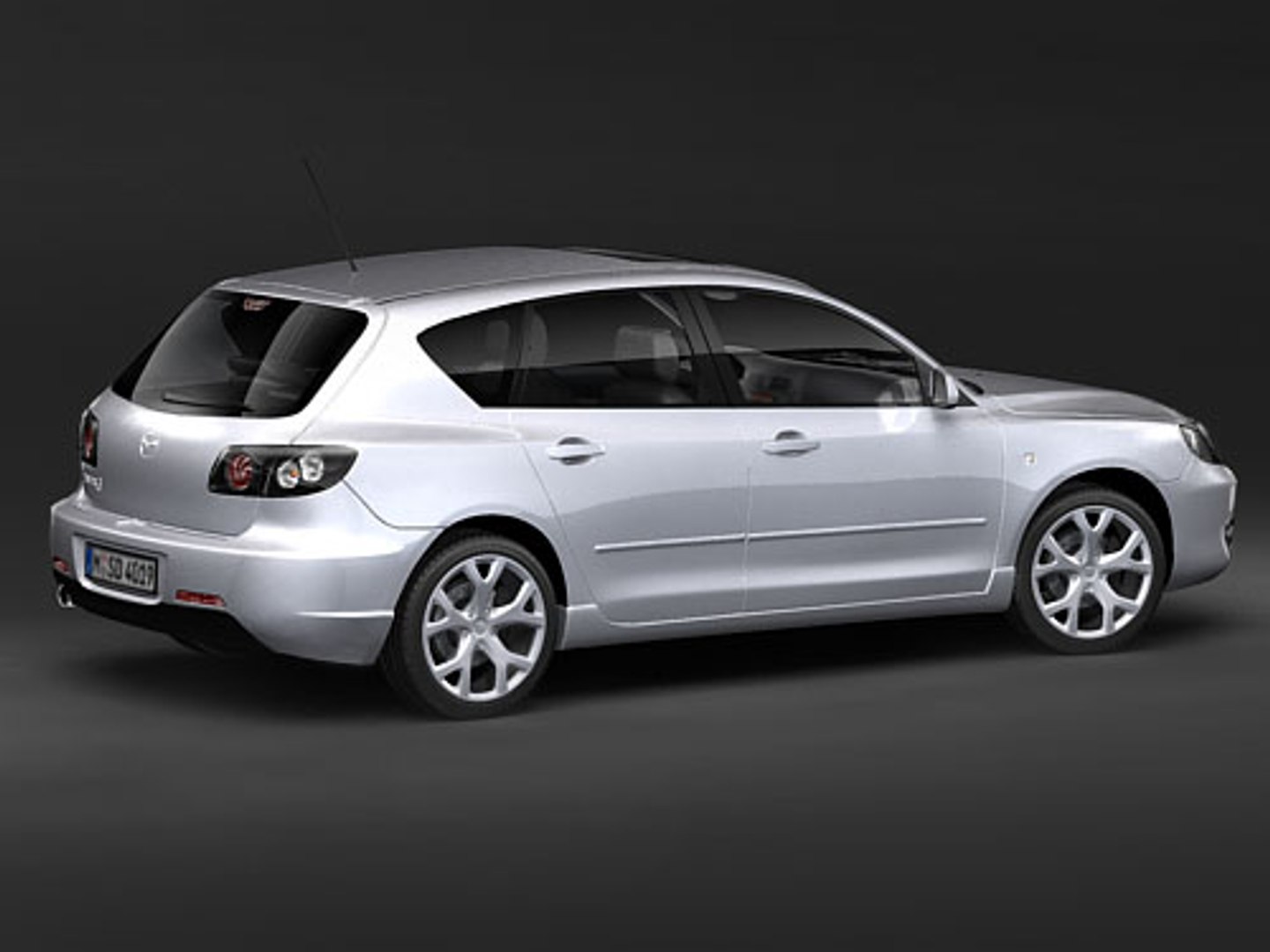 3d Model Mazda 3 2007 5door