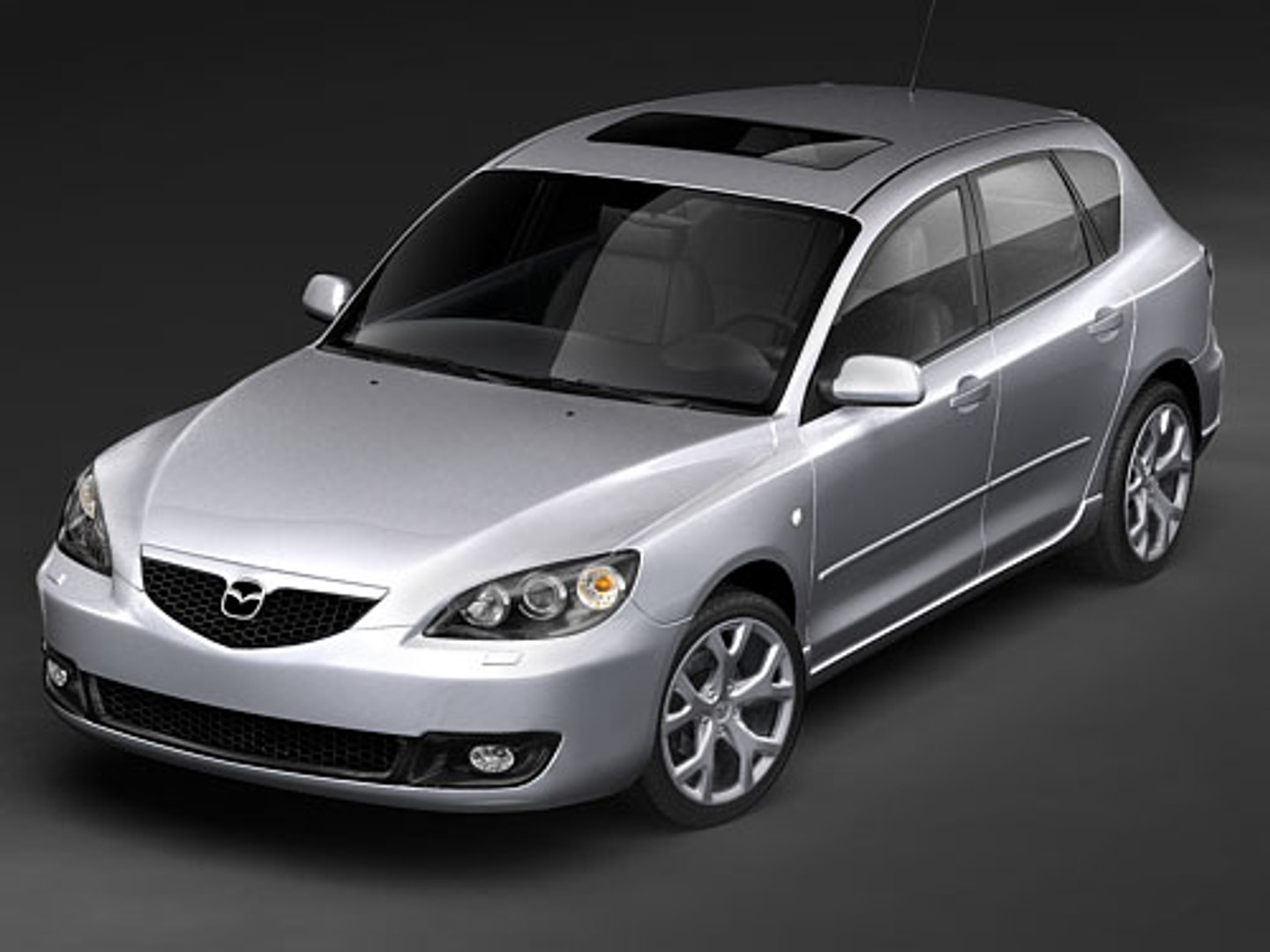 3d Model Mazda 3 2007 5door