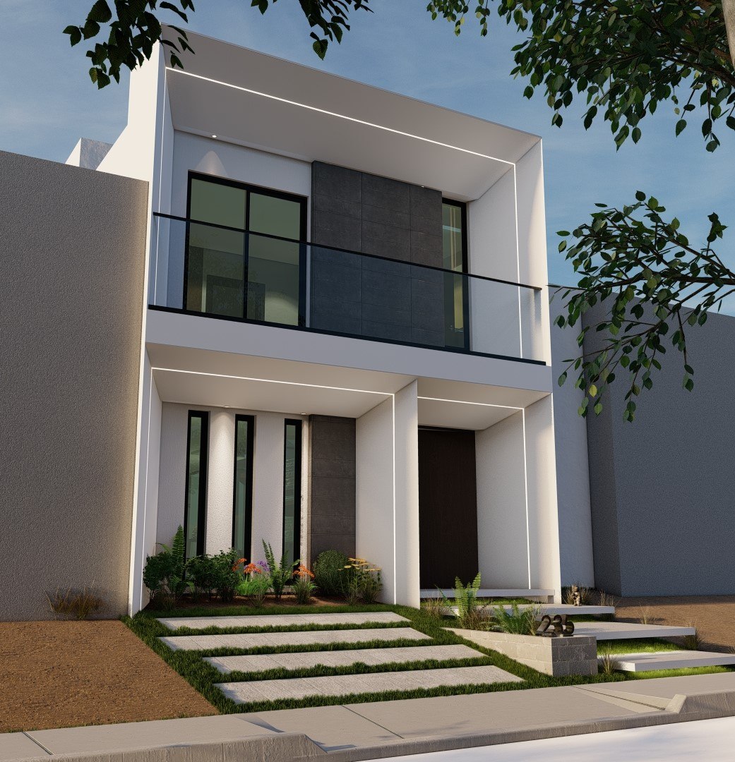 MODERN HOUSE 6 METERS WIDE BY 12 METERS DEEP 3D - TurboSquid 2128755