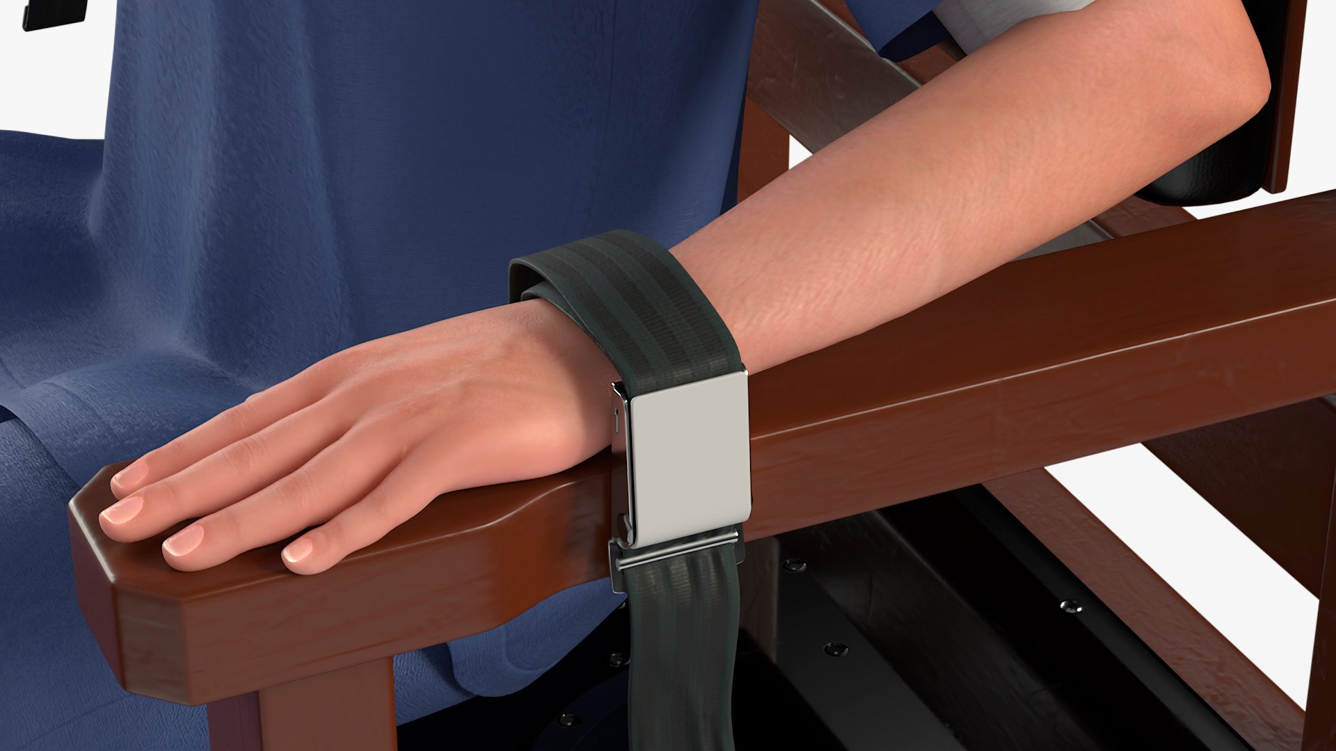 3D Asian Inmate On Electric Chair Model - TurboSquid 2374722