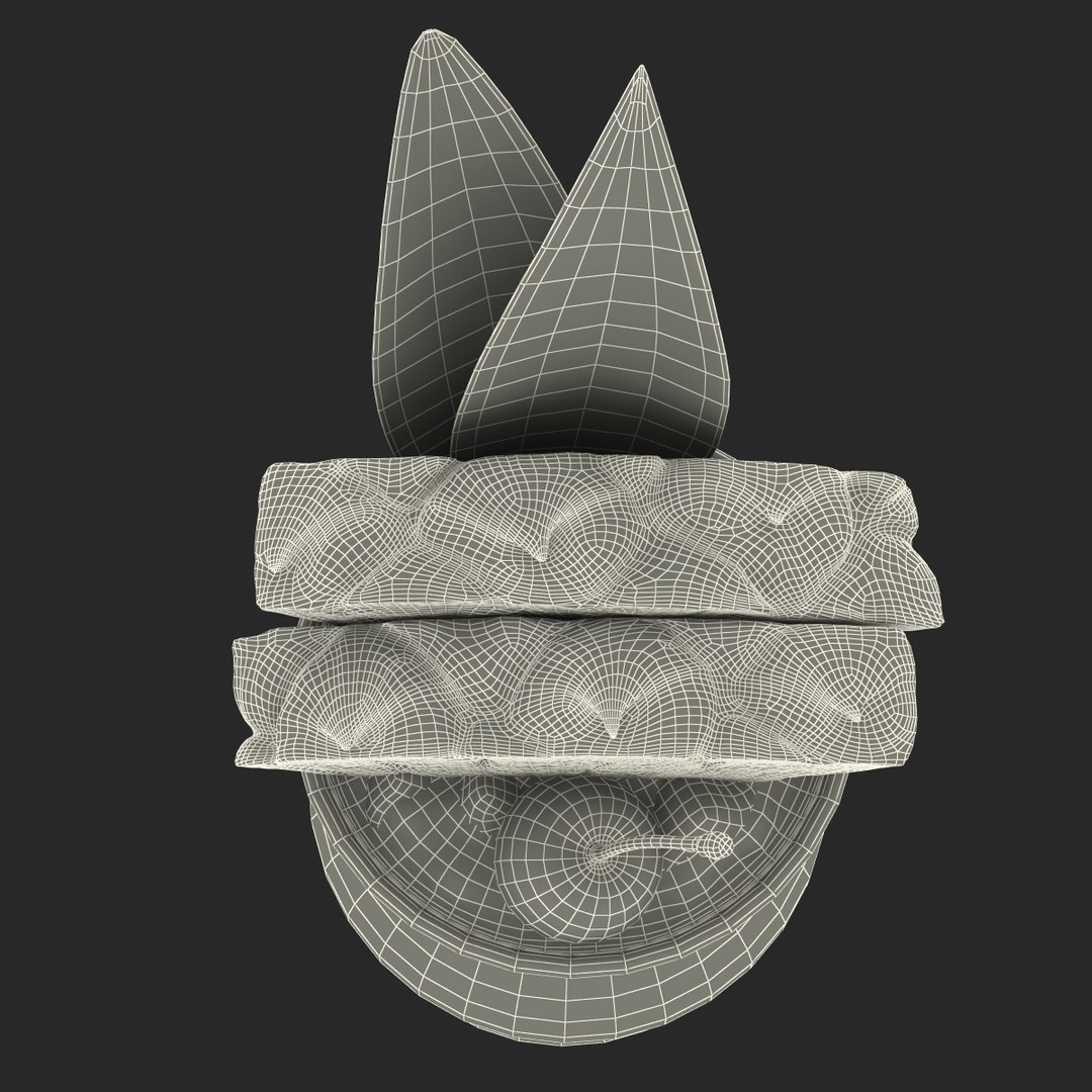 3d mai tai cocktail model