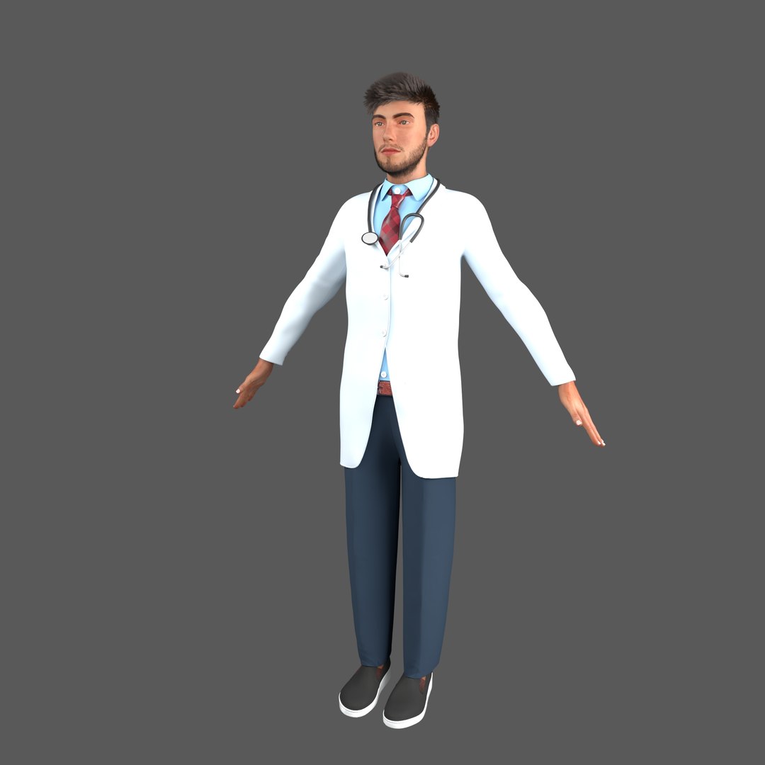 3D Male Doctor - TurboSquid 1782268