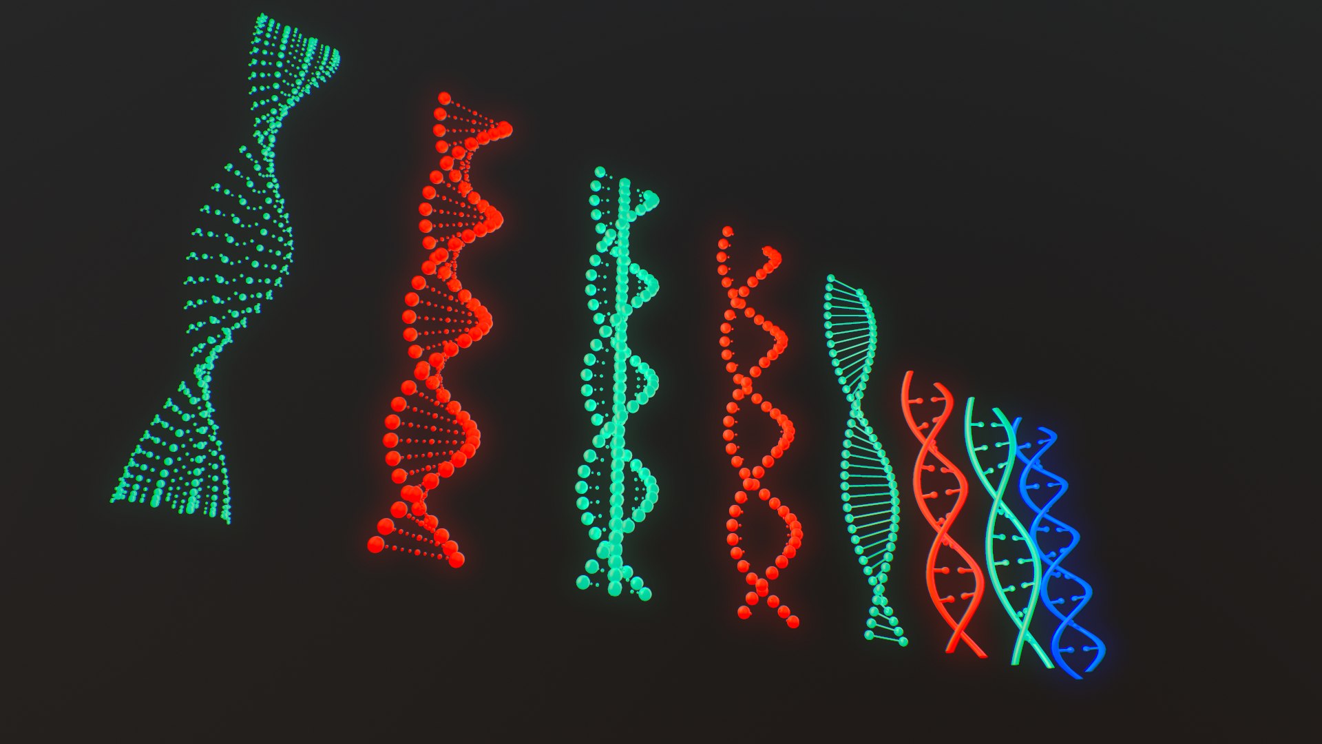 Dna Types 3D Model - TurboSquid 1659457