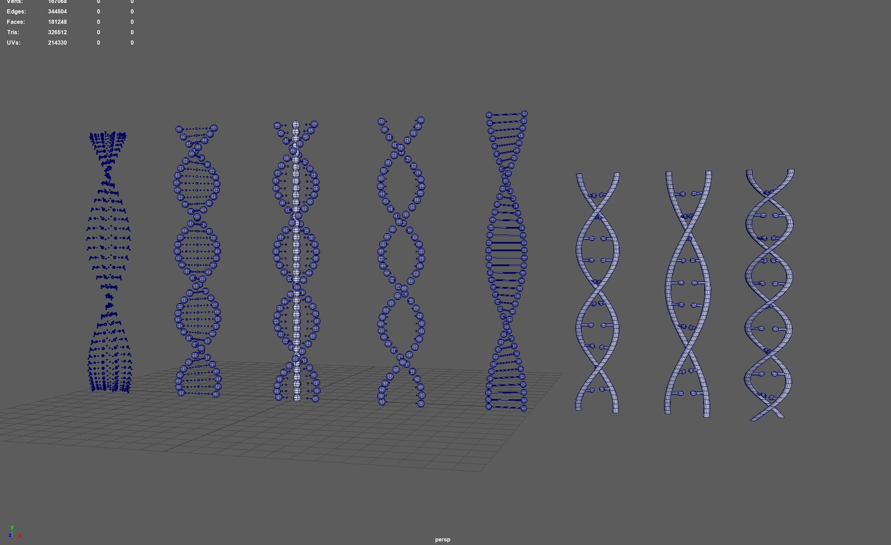 Dna Types 3D Model - TurboSquid 1659457
