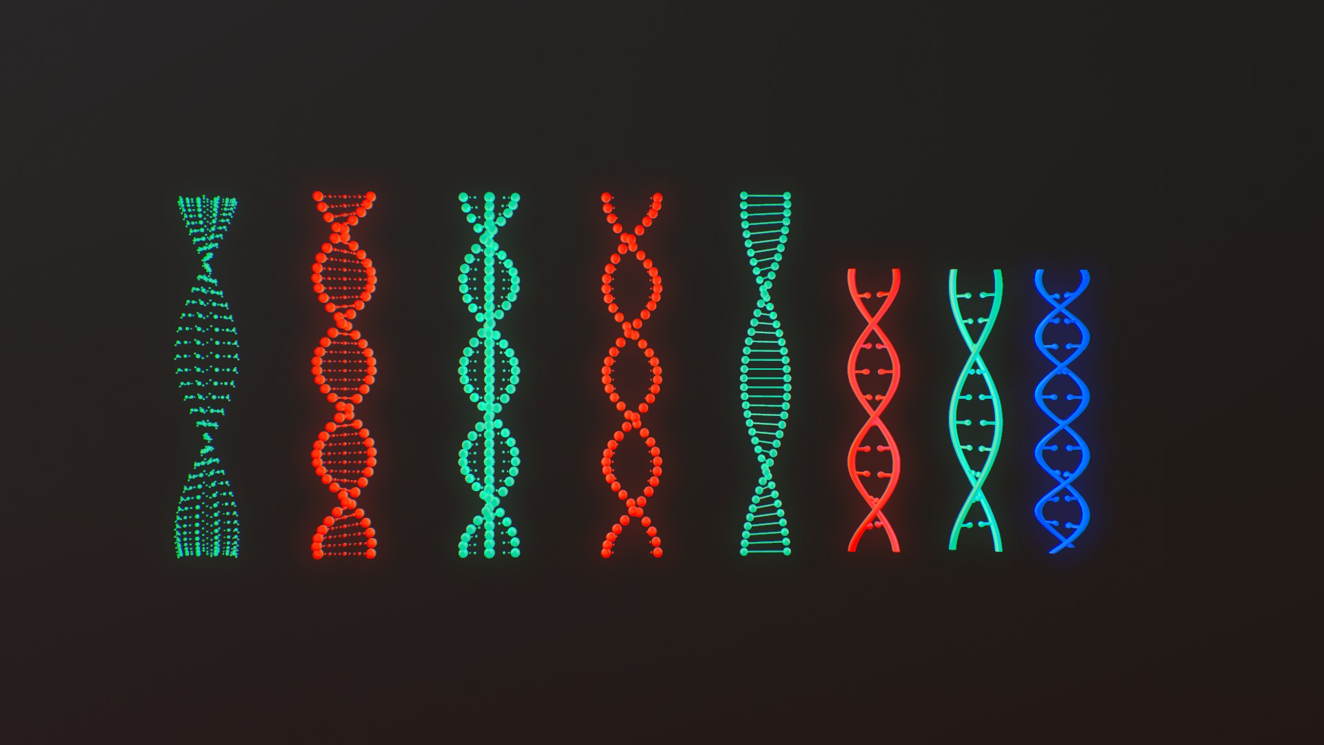 Dna Types 3D Model - TurboSquid 1659457