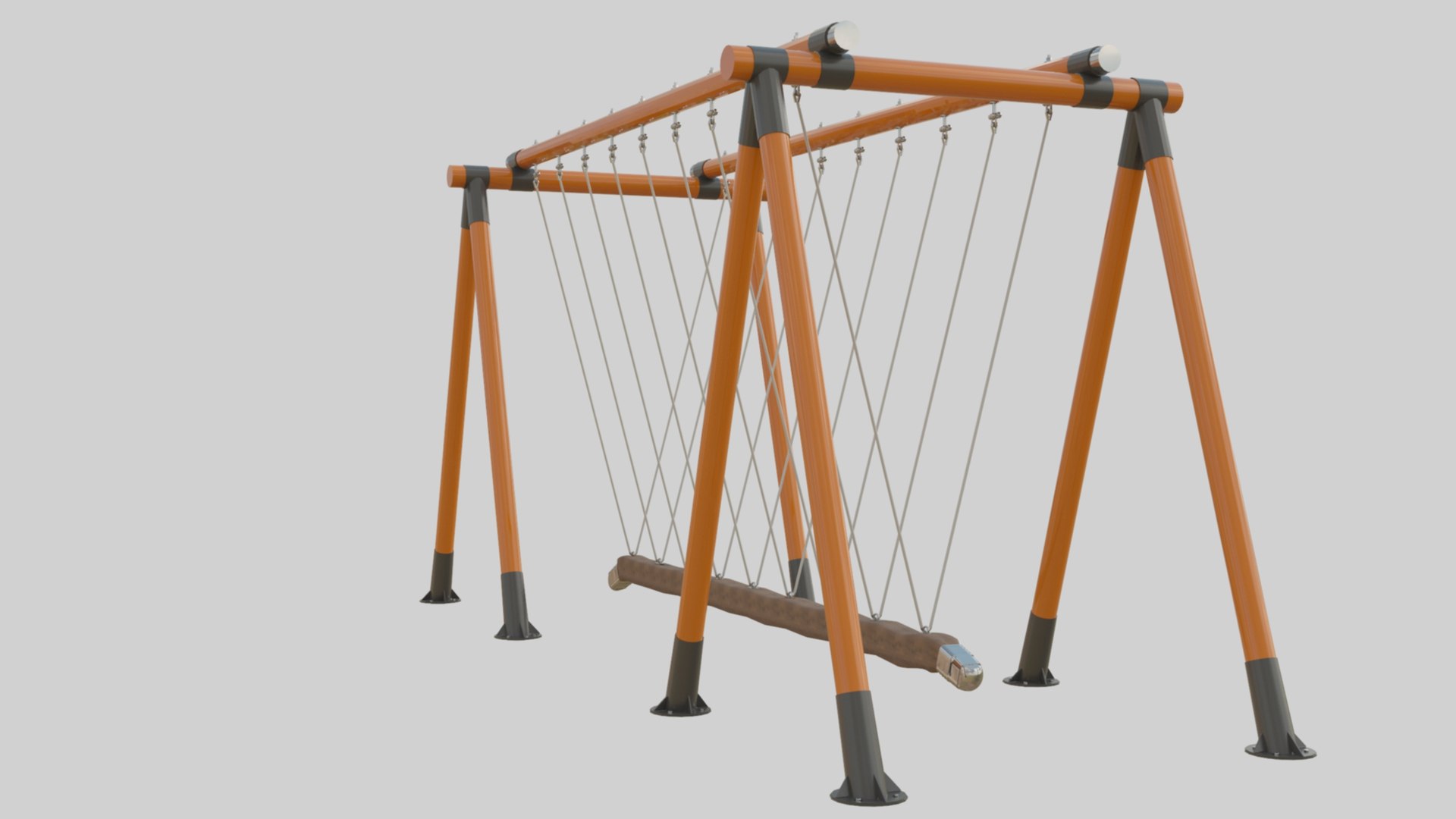 3D model Playground Goliath Rope Wood Swing - 01 - TurboSquid 2017190