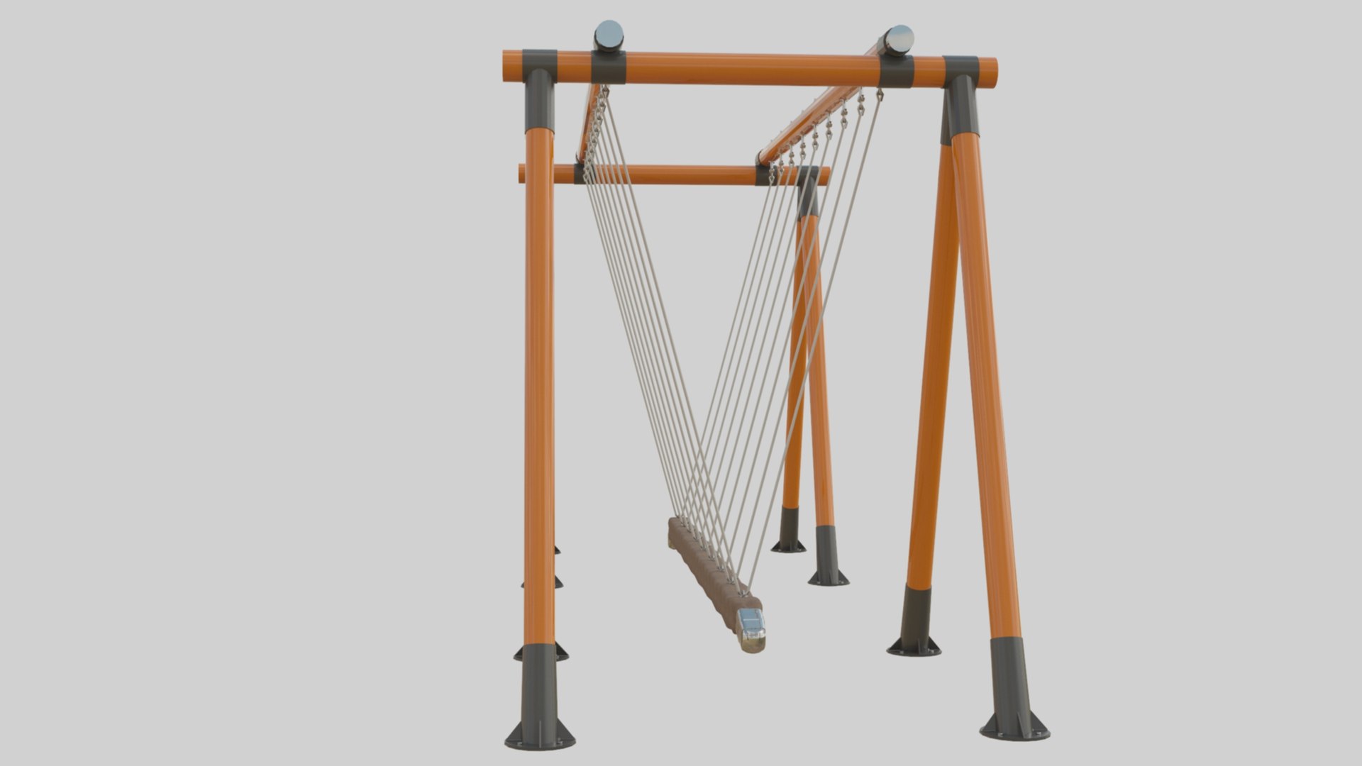 3D model Playground Goliath Rope Wood Swing - 01 - TurboSquid 2017190