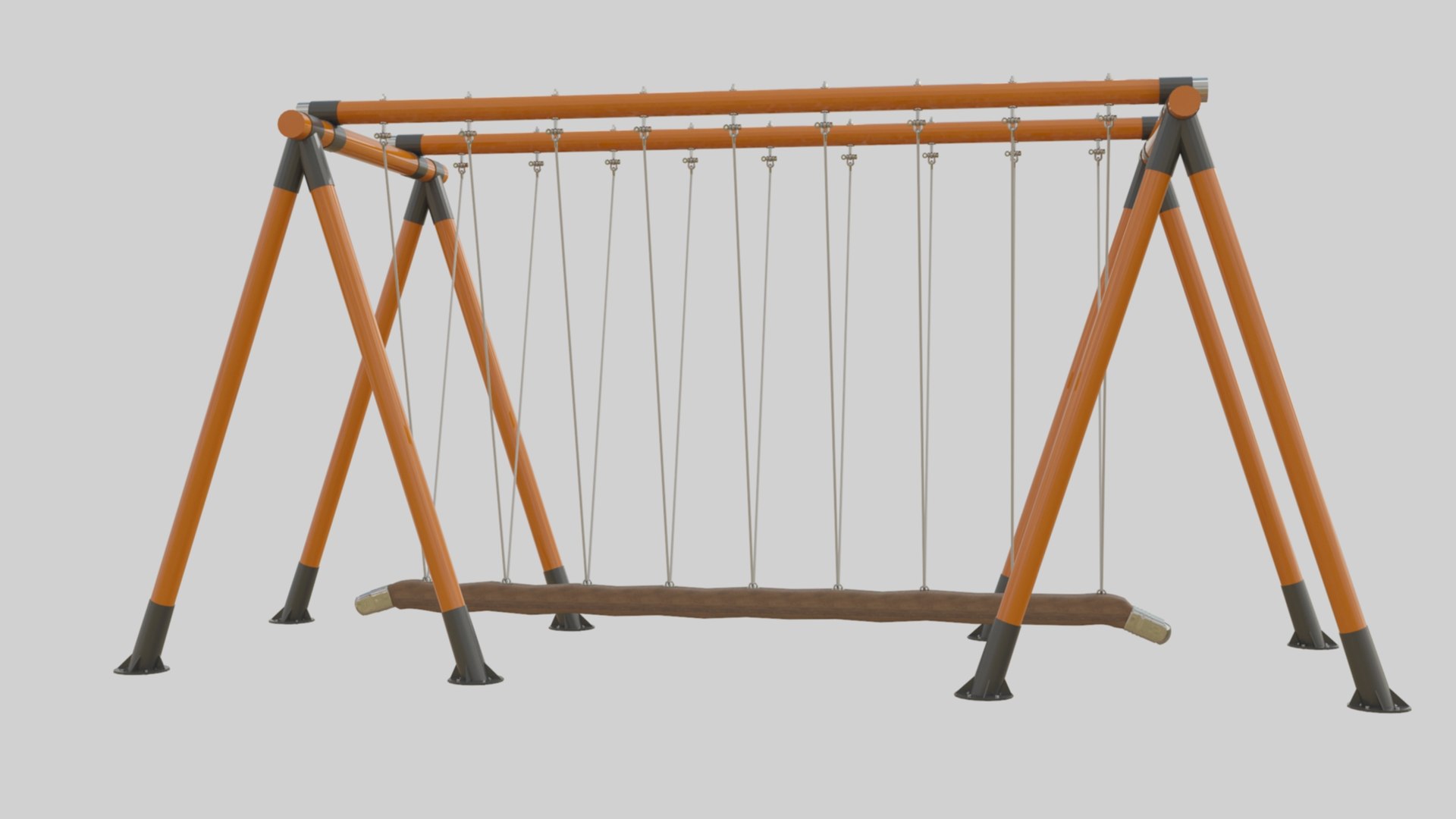 3D model Playground Goliath Rope Wood Swing - 01 - TurboSquid 2017190