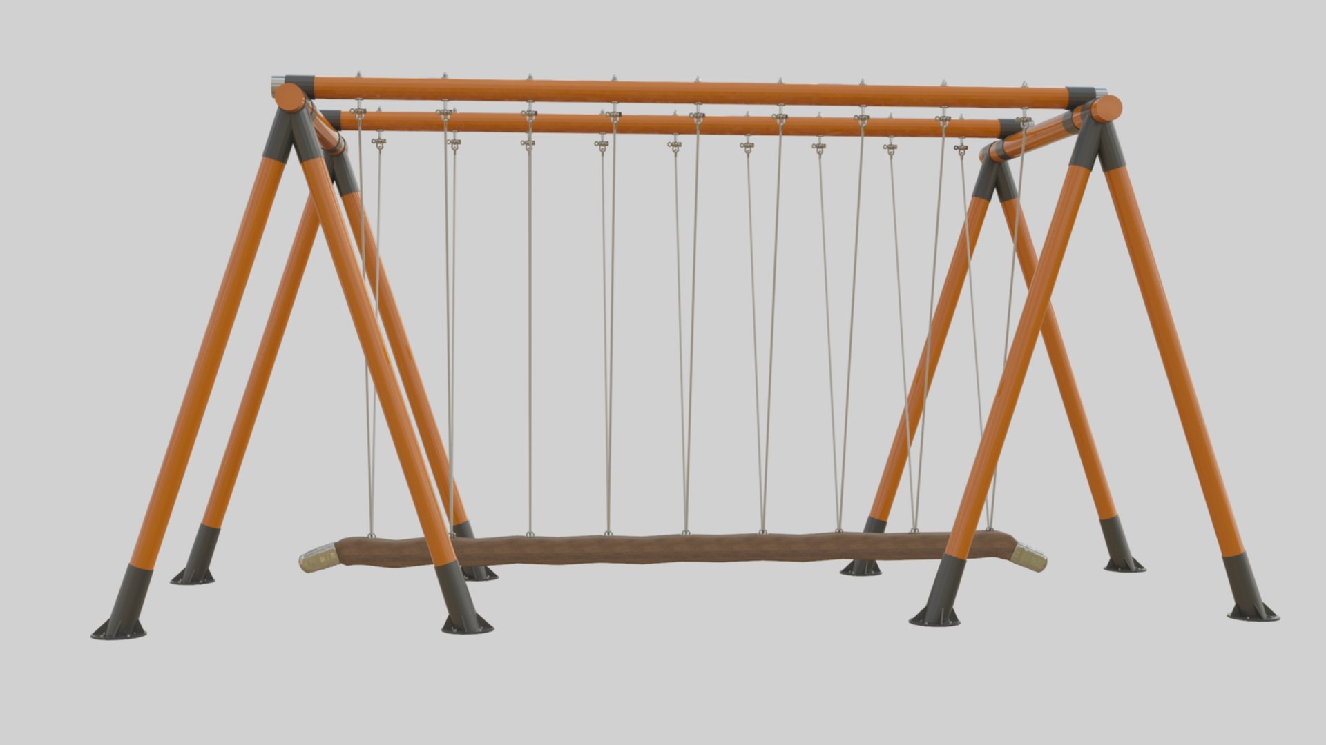 3D model Playground Goliath Rope Wood Swing - 01 - TurboSquid 2017190