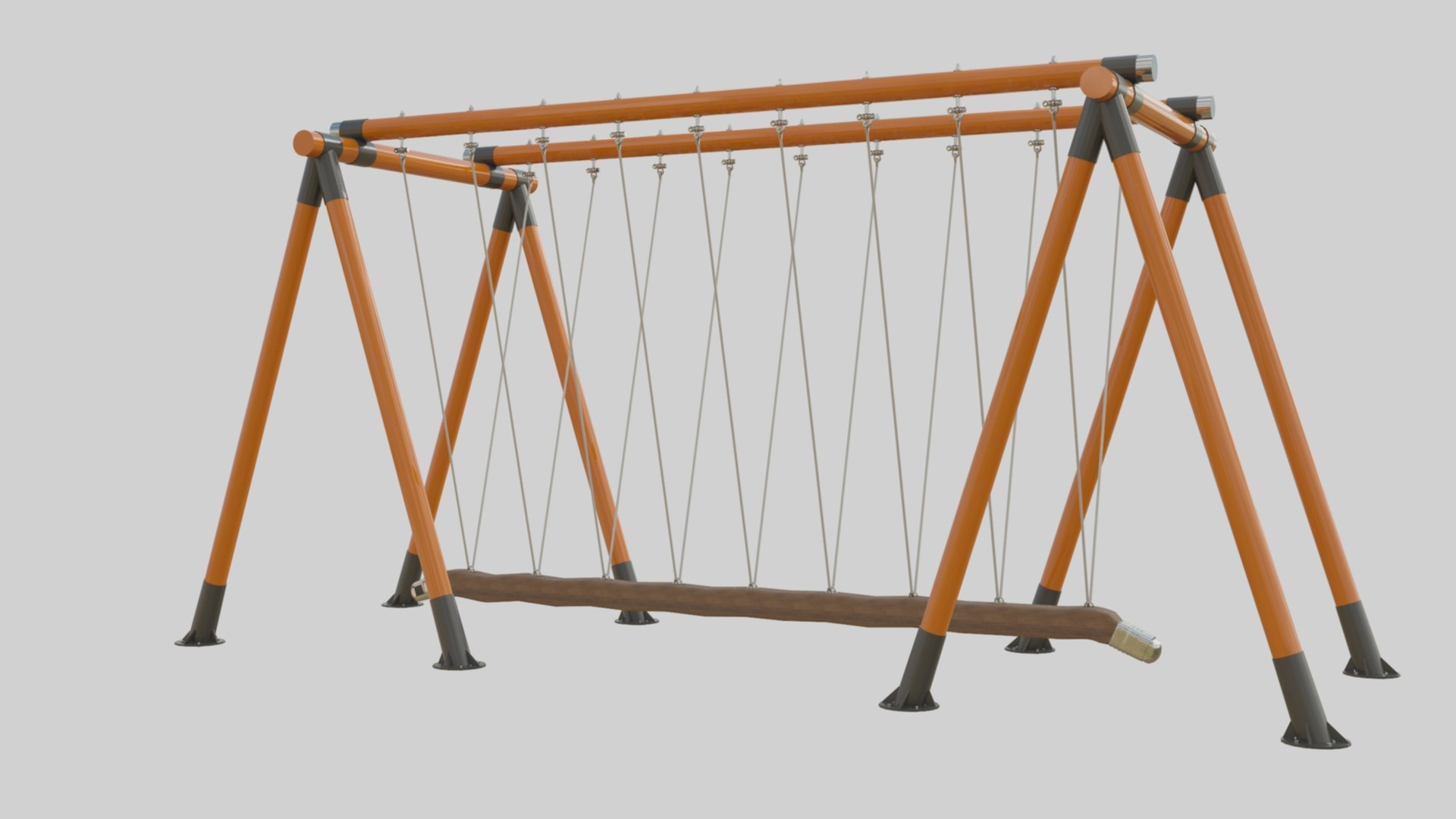 3D model Playground Goliath Rope Wood Swing - 01 - TurboSquid 2017190