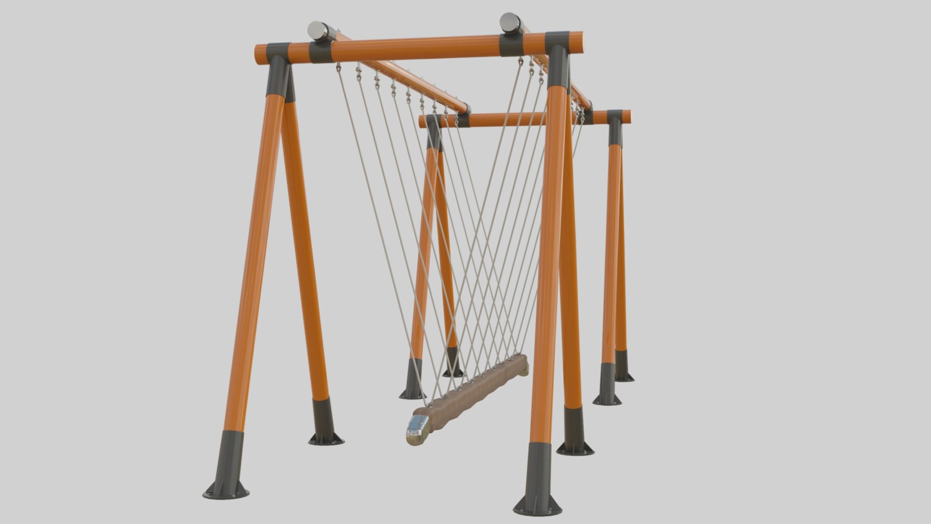 3D model Playground Goliath Rope Wood Swing - 01 - TurboSquid 2017190