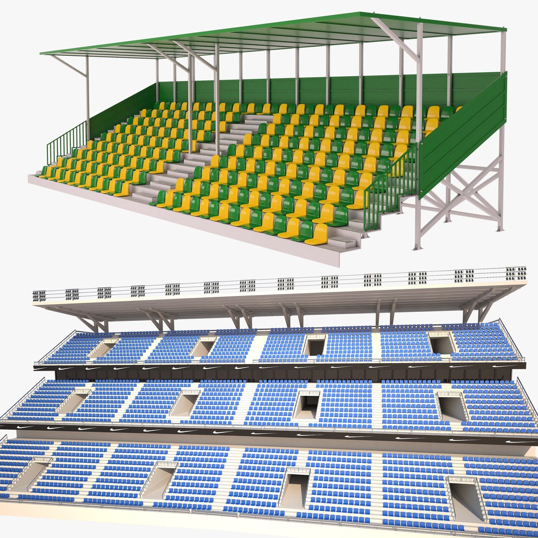3D Bleachers Collection 2 - TurboSquid 2086099