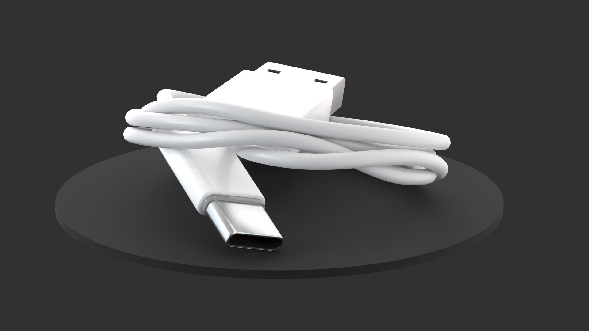 USB A To USB C 3D Model - TurboSquid 2018933