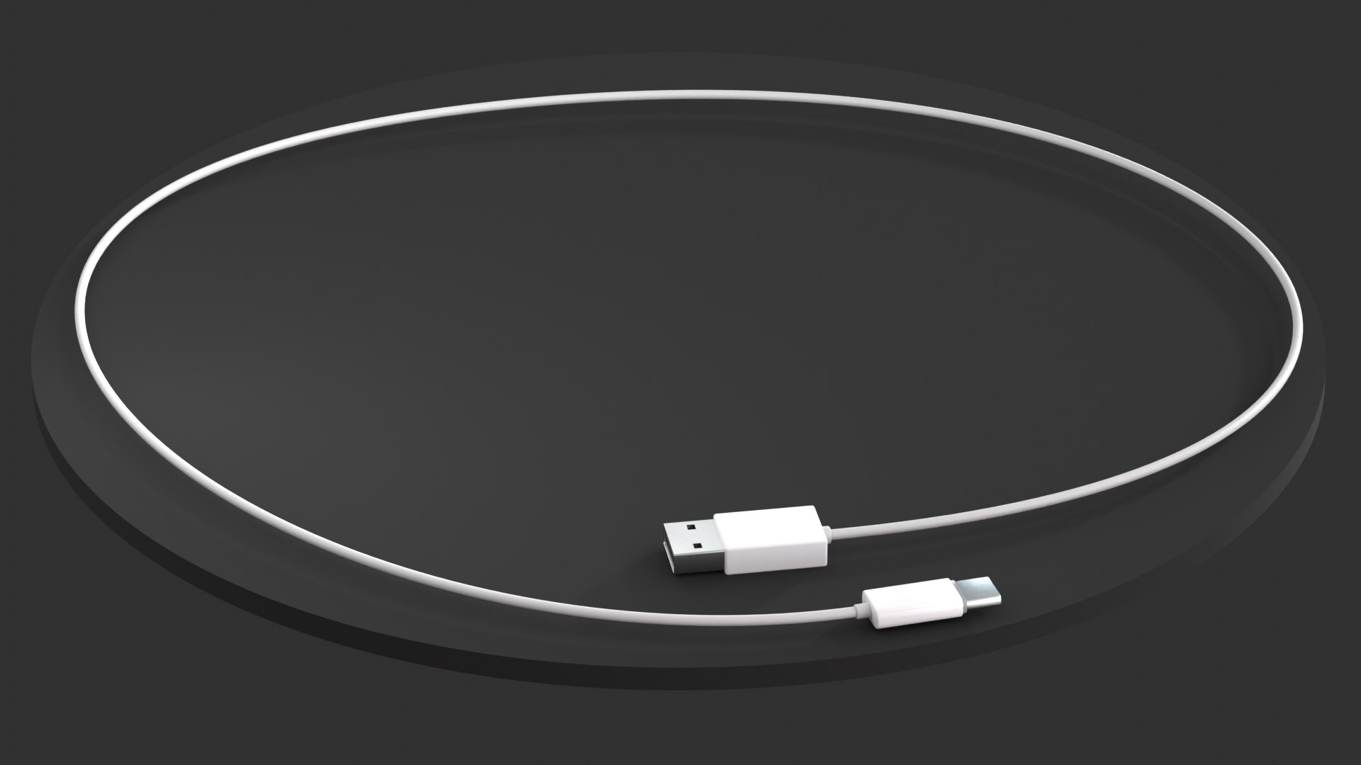 USB A To USB C 3D Model - TurboSquid 2018933