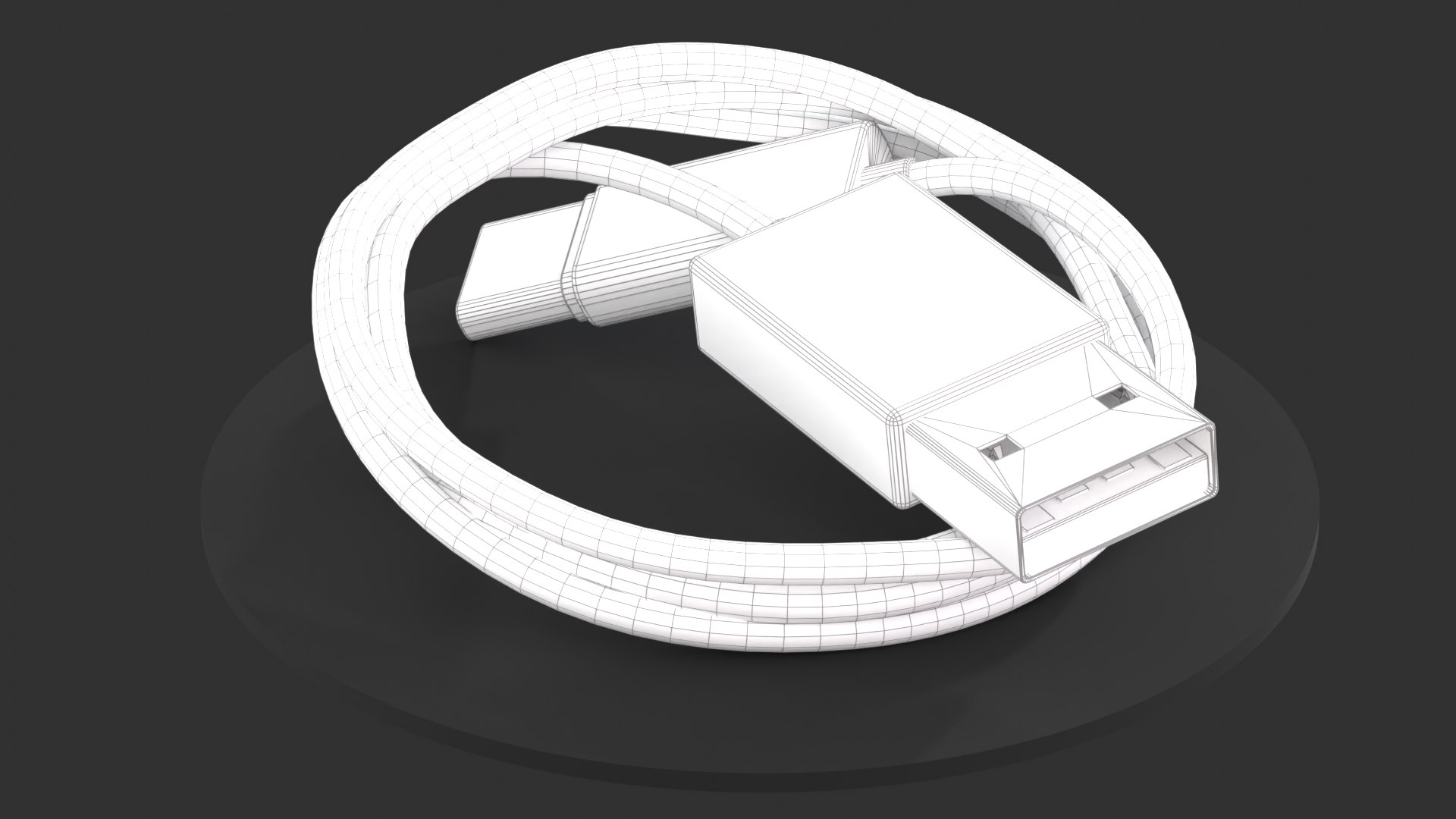USB A To USB C 3D Model - TurboSquid 2018933