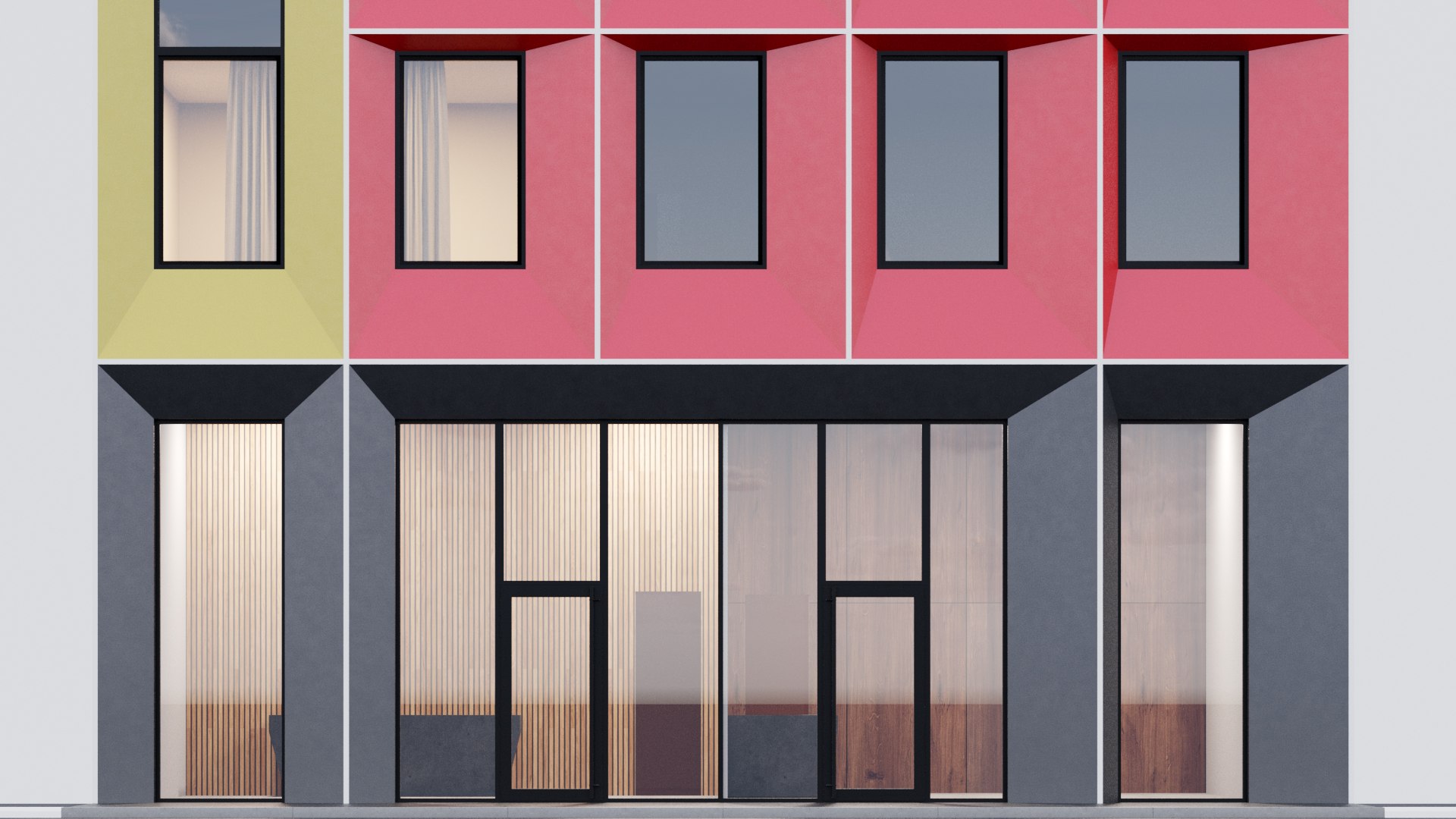 3D Model Modern Building Fasade 5 - TurboSquid 2290136