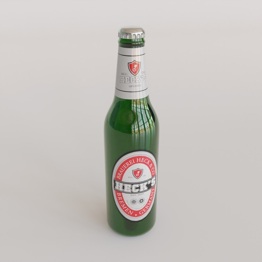 3D Beer Bottle - TurboSquid 2198155