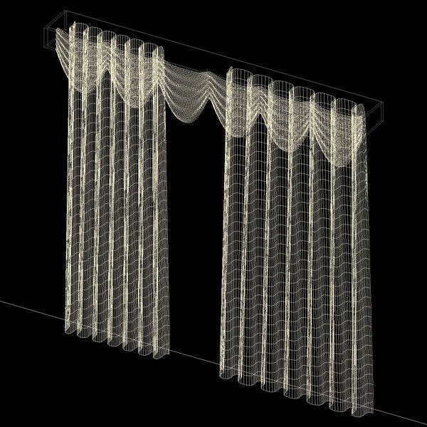 curtain 3d model