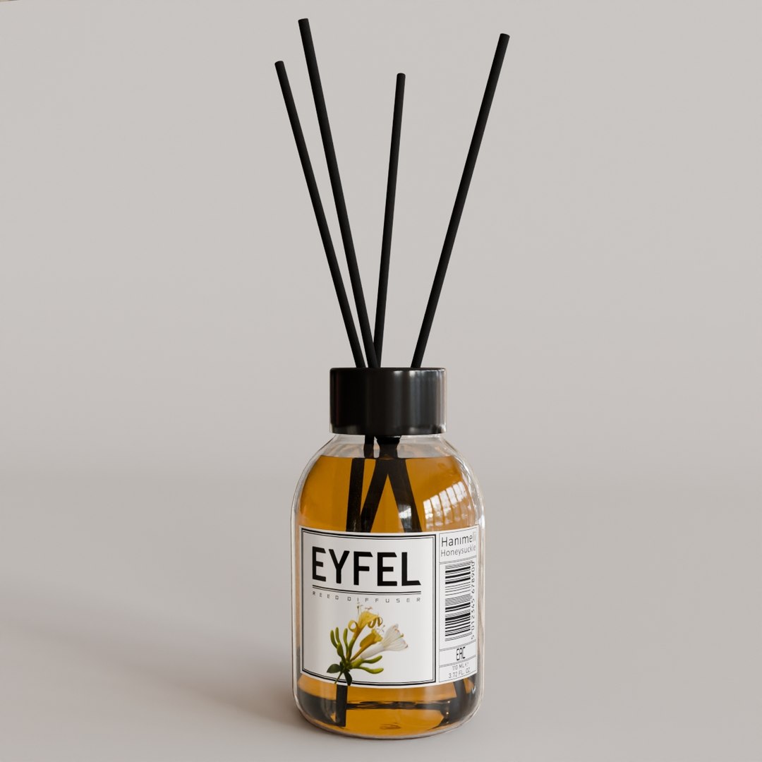 3D Model Eyfel Perfume Reed Diffuser Jasmin - TurboSquid 2390415