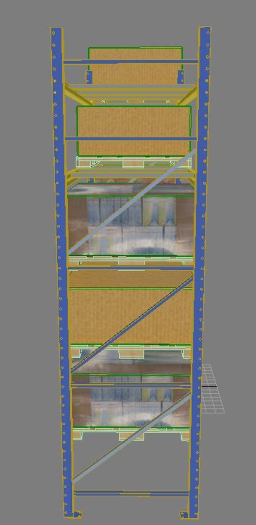 Industrial Pallet Racks 3ds