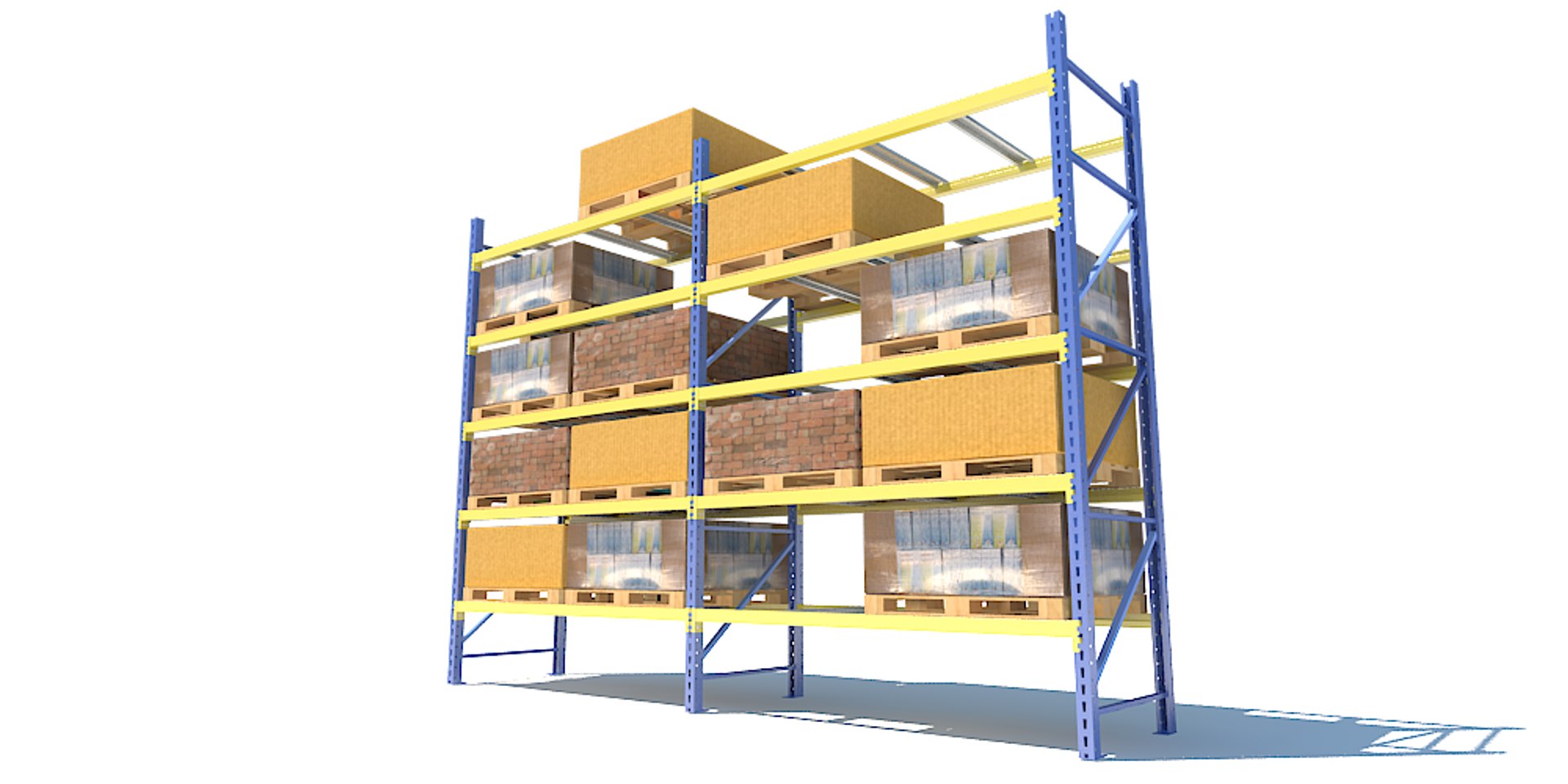 Industrial Pallet Racks 3ds
