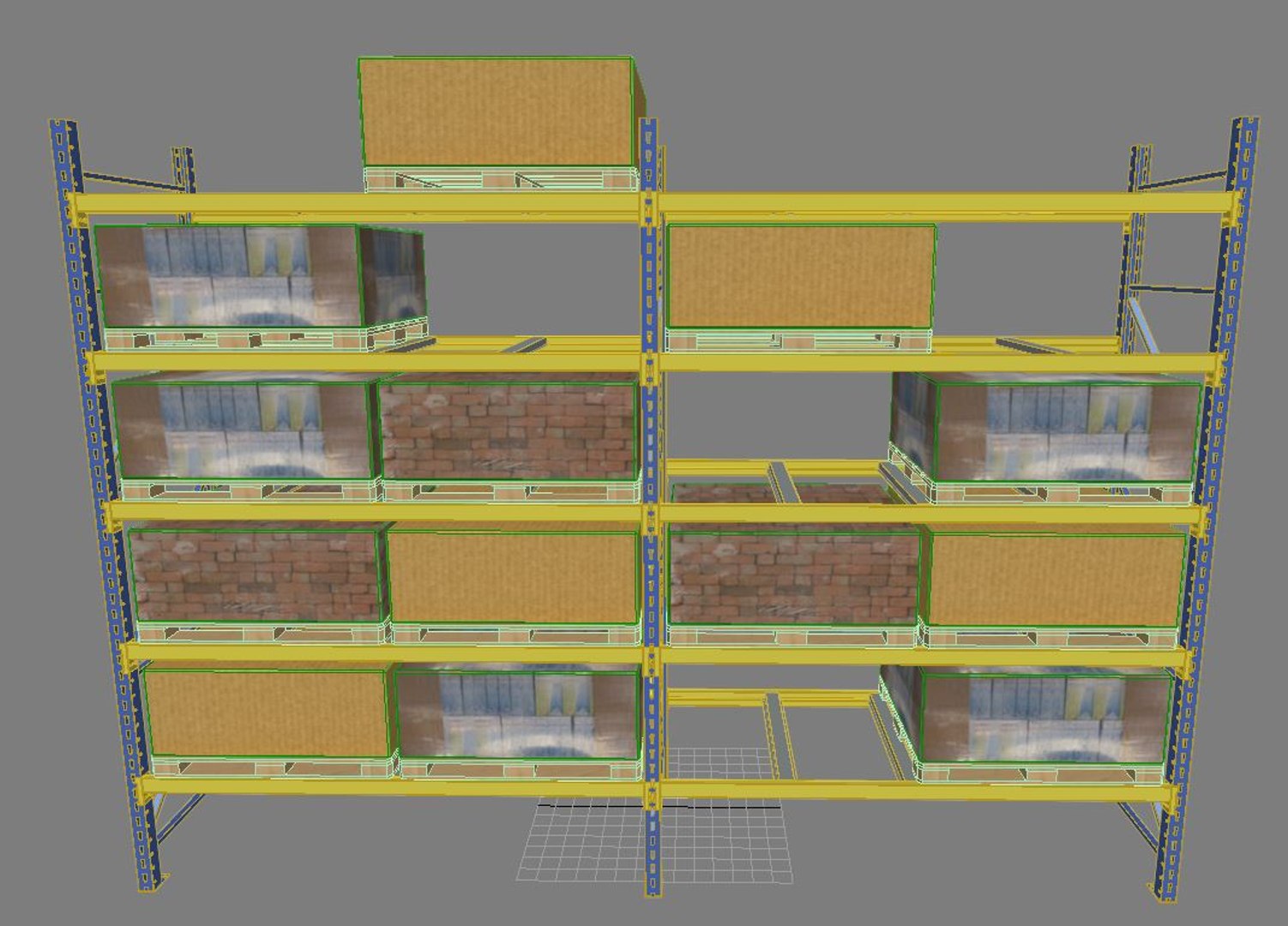 Industrial Pallet Racks 3ds
