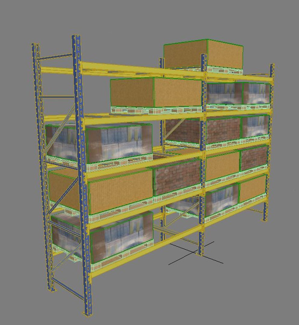Industrial Pallet Racks 3ds