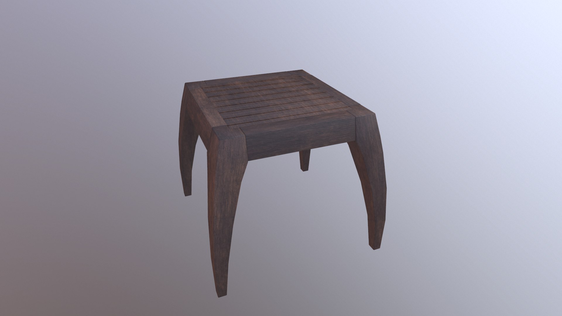 3d model table pbr vr