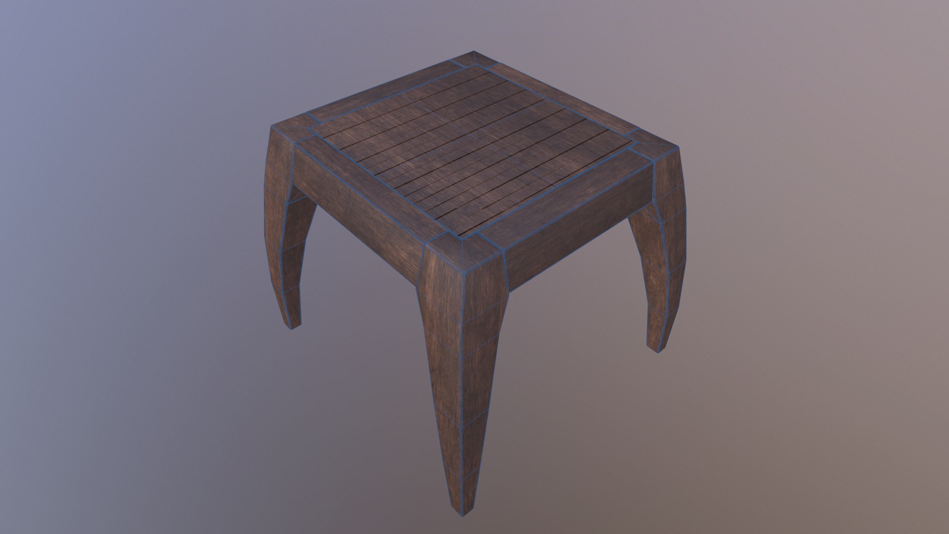 3d model table pbr vr