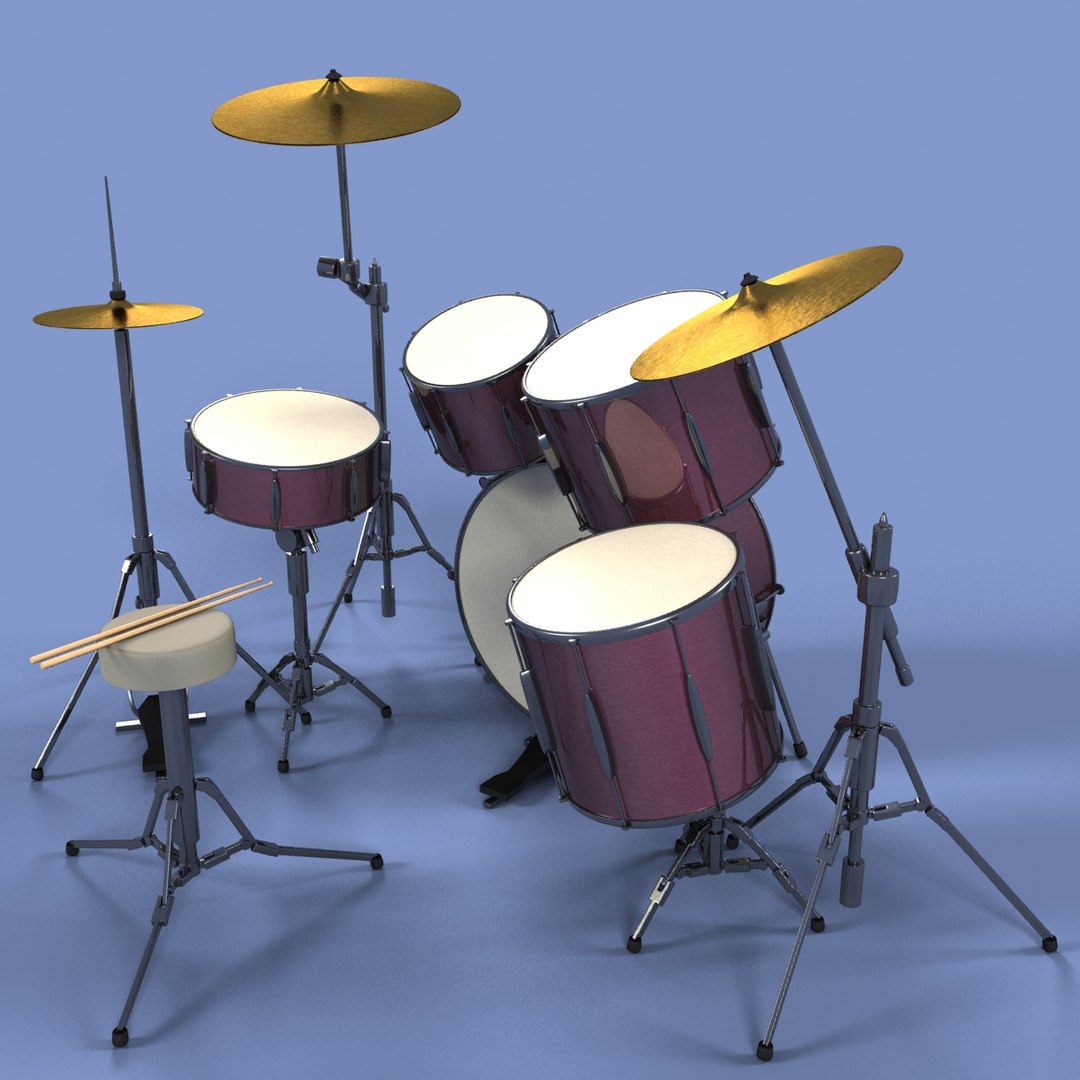 3d Drums Set