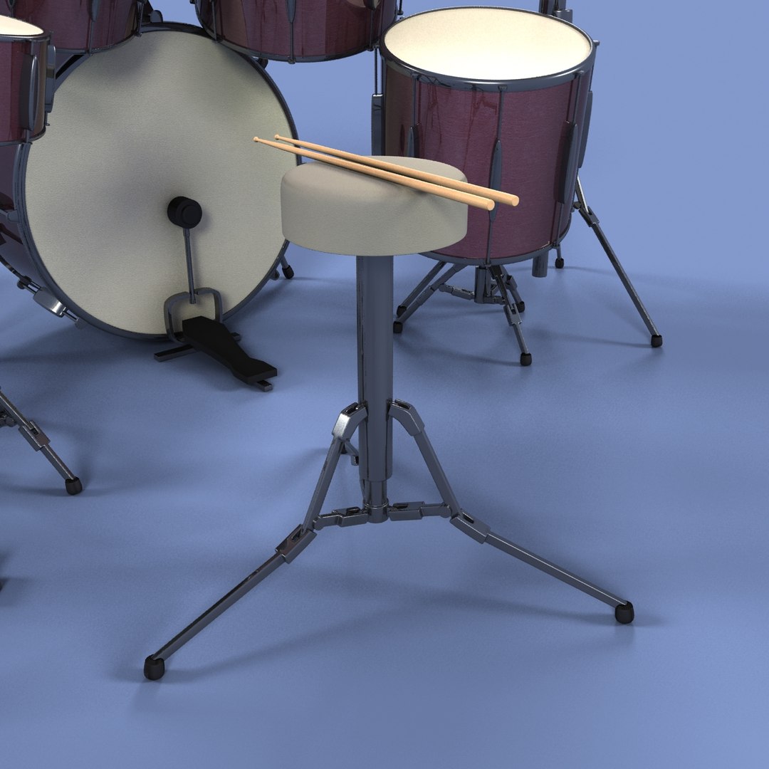 3d Drums Set