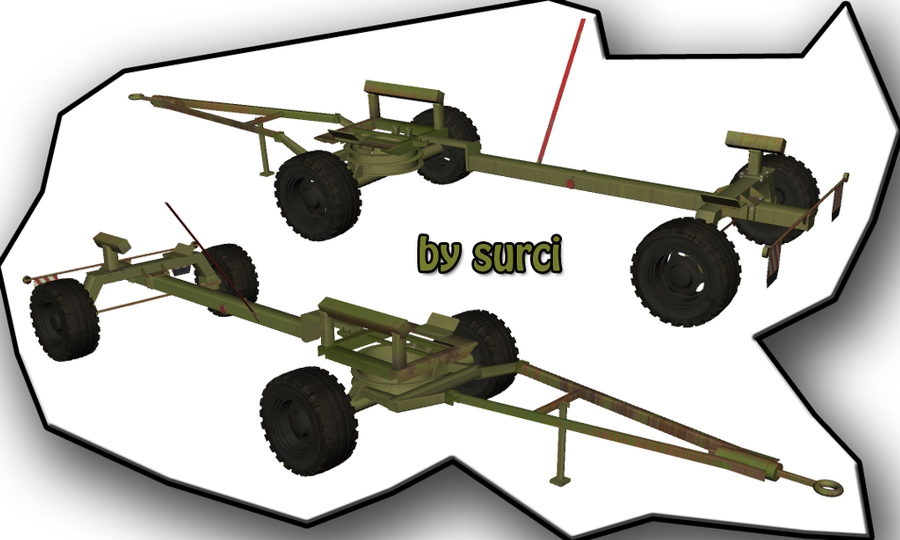 cutter trailer 3d model