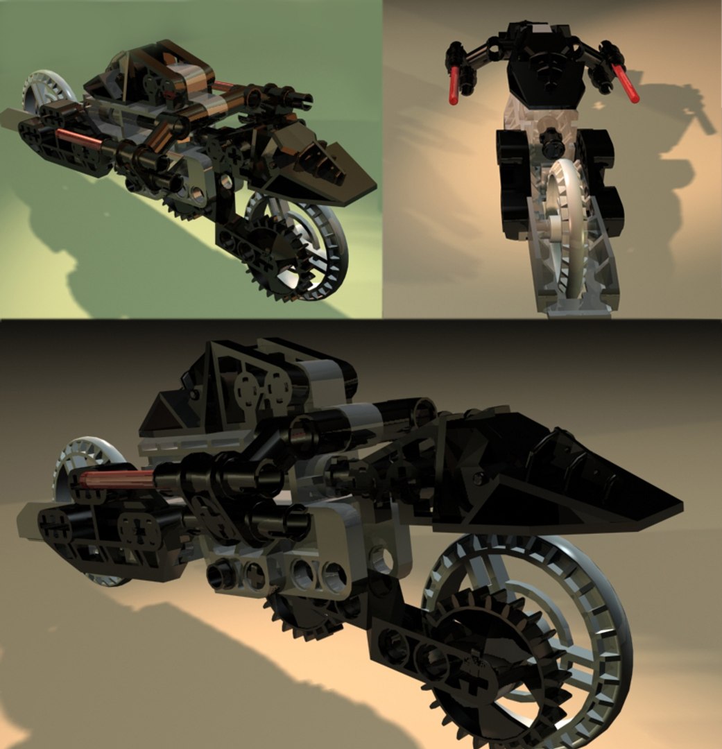 maya techniclego roborider motorcycle