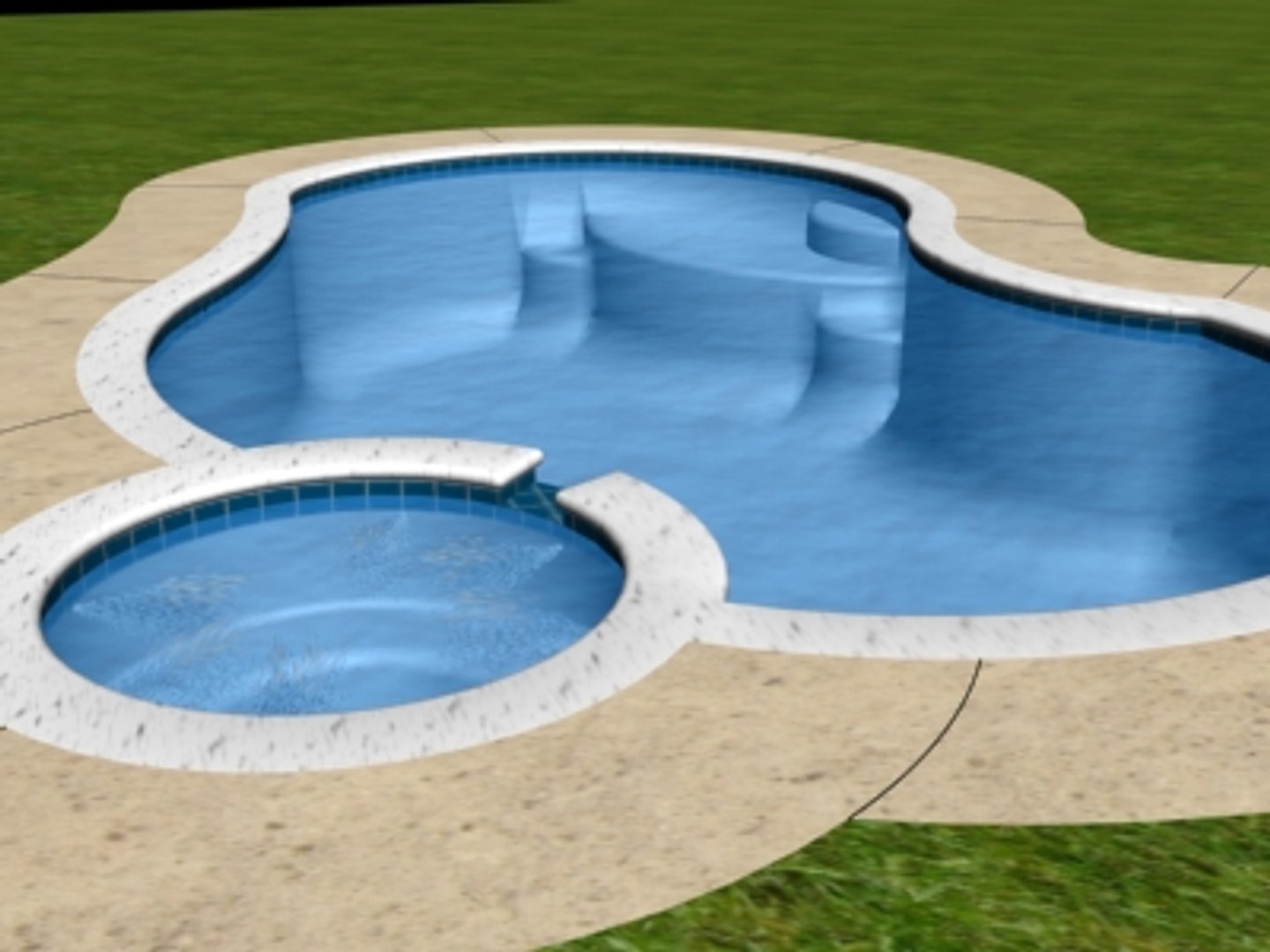 3d Model Freeform Swimming Pool