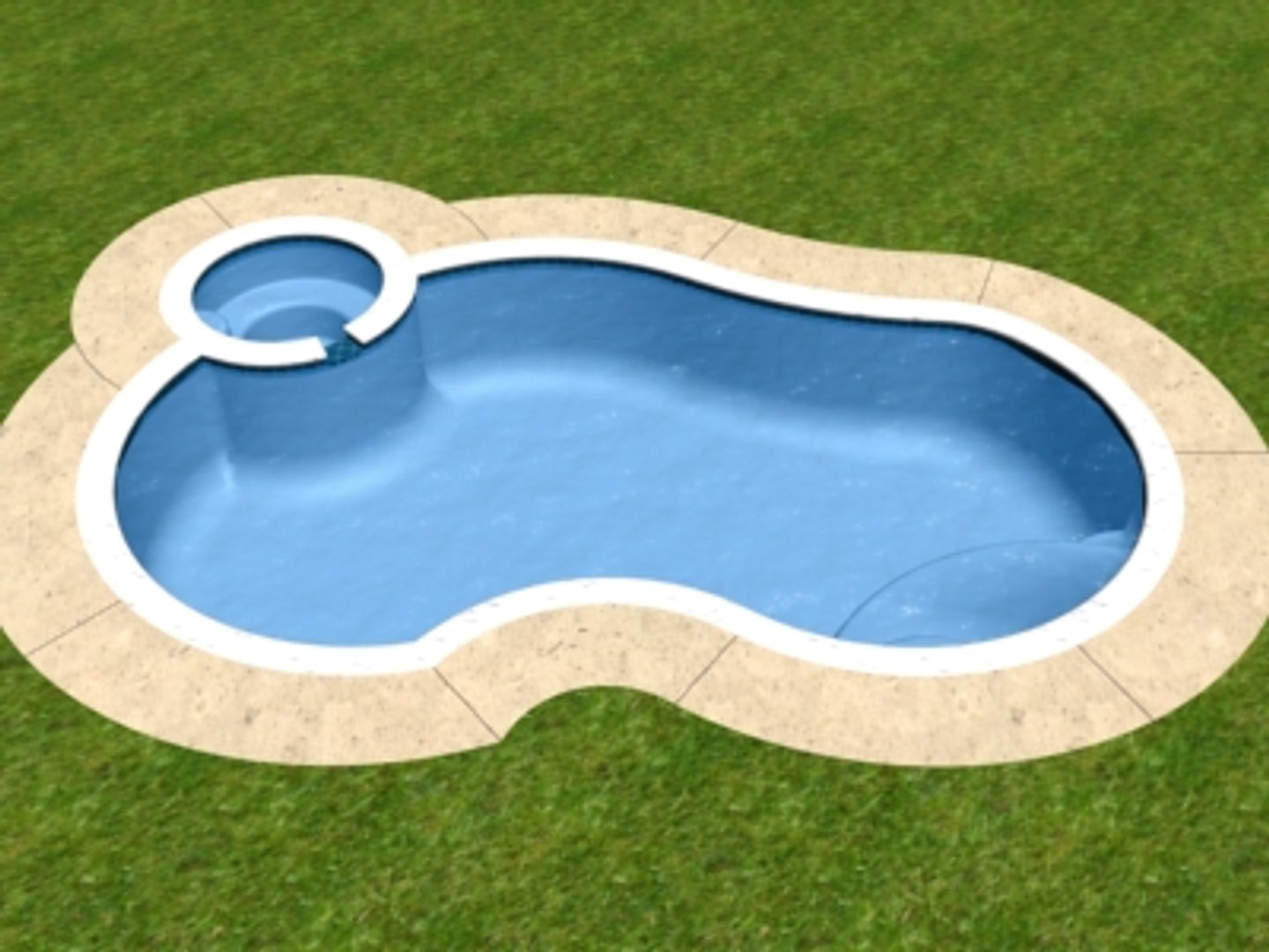 3d Model Freeform Swimming Pool