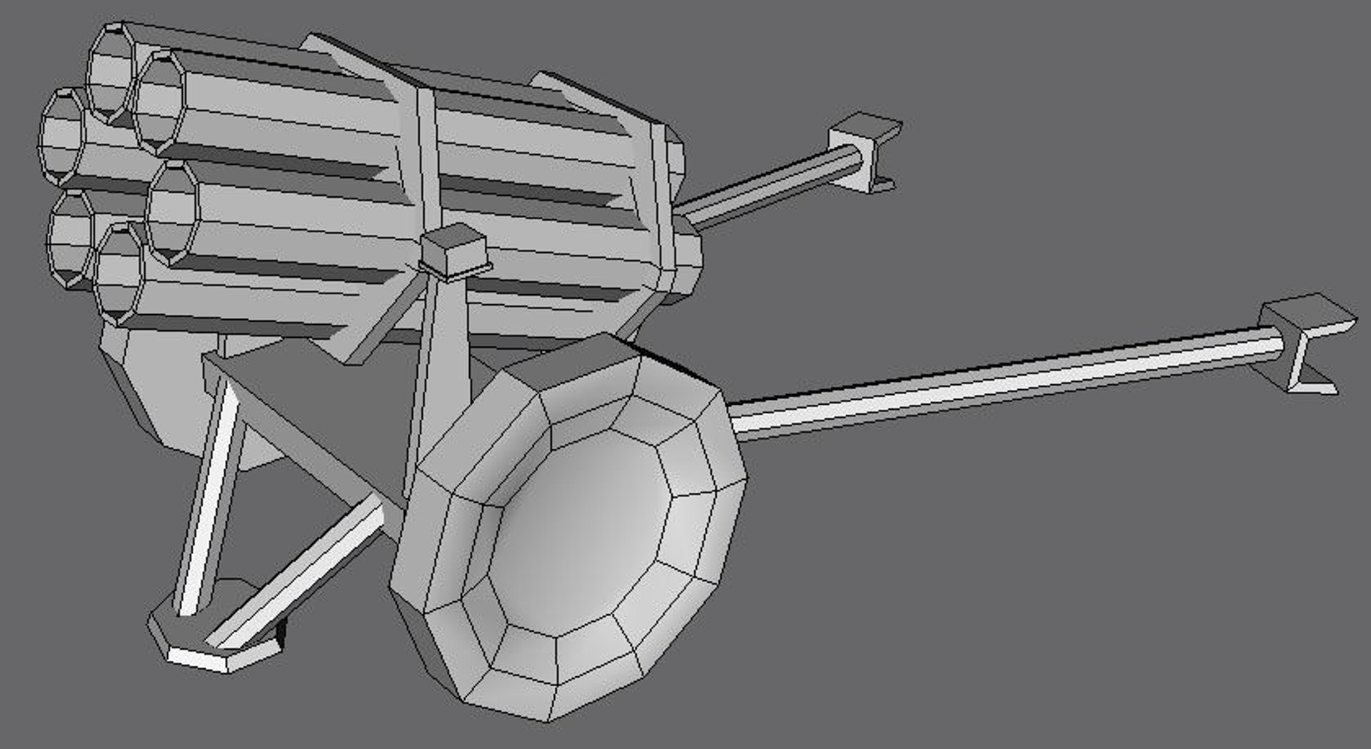 3d Ww2 German Nebelwerfer Rocket Launcher Model