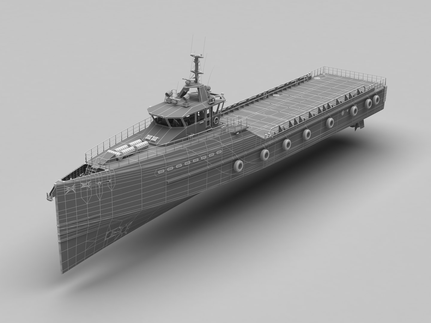 FAST CREW SUPPLIER VESSEL Blue 3D Model - TurboSquid 1720190