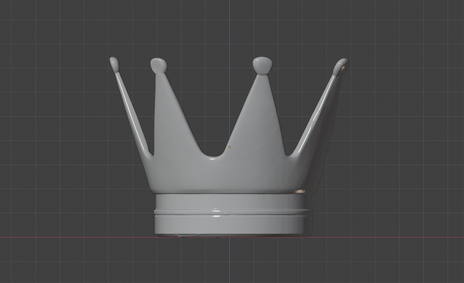3D Rounded Crown Print Model - TurboSquid 2383186