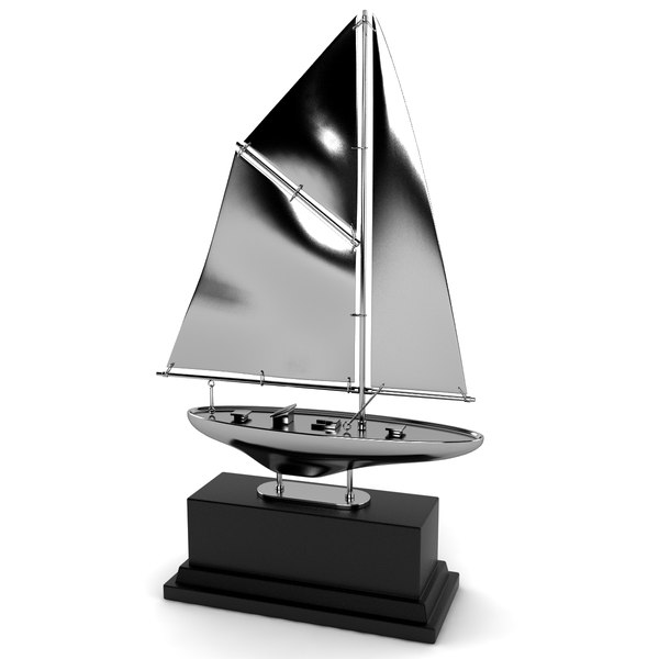 3d sailing trophy model