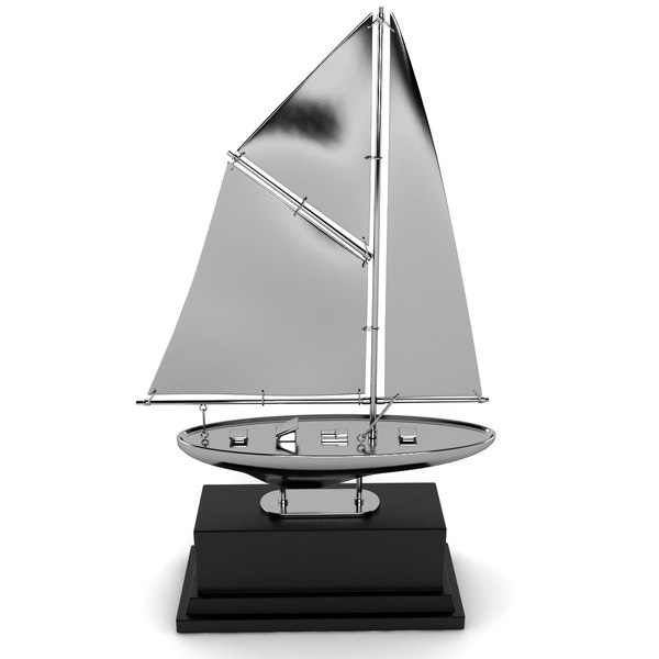 3d sailing trophy model