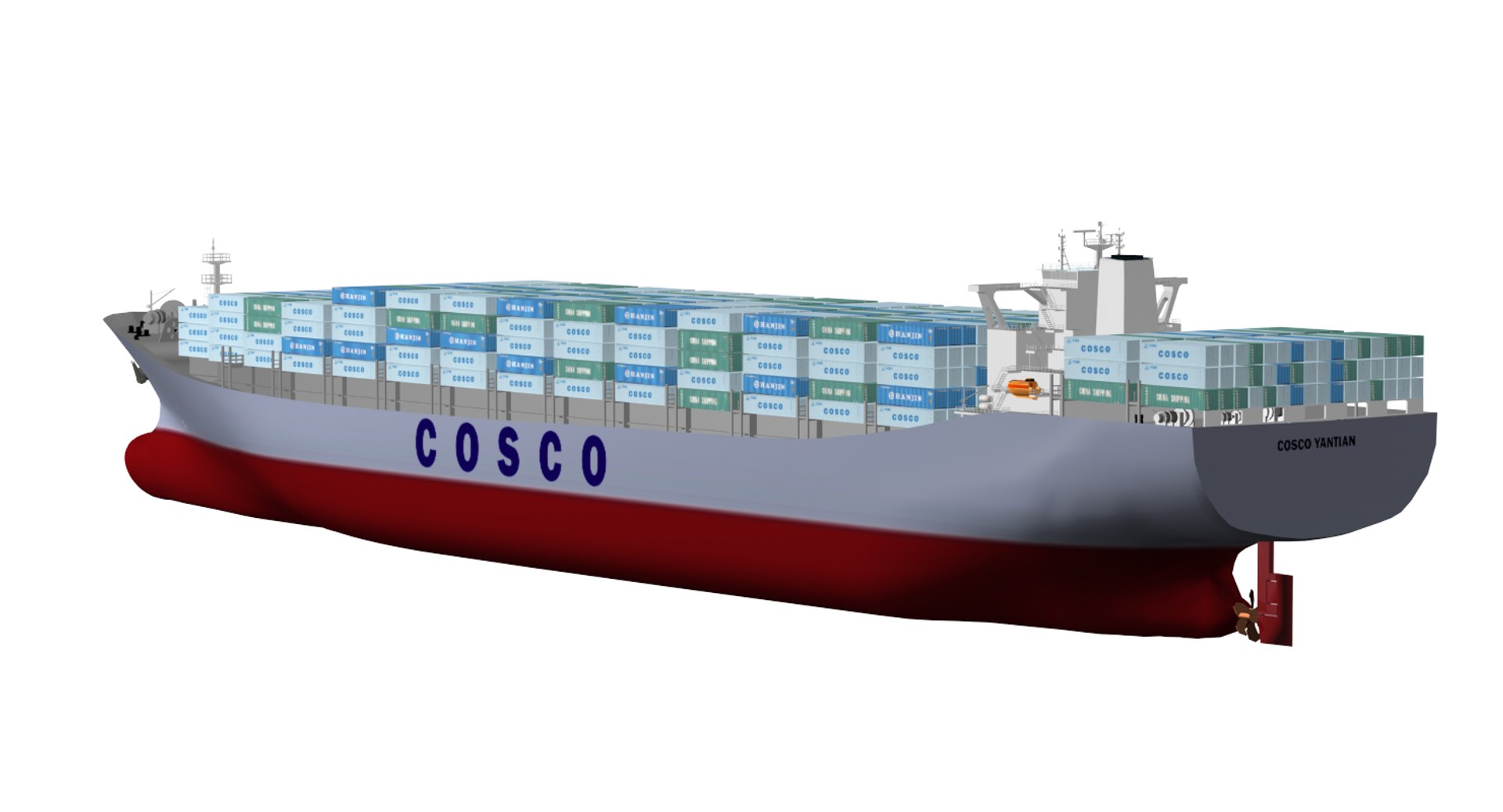 3d Model Of Cosco Yantian