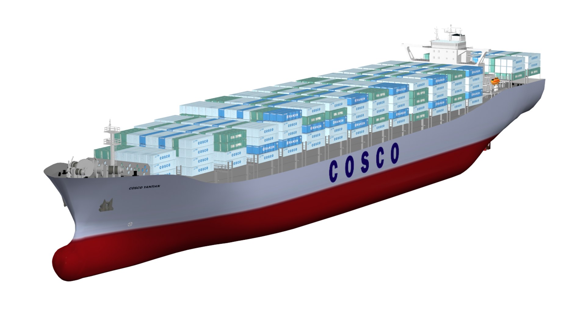 3d Model Of Cosco Yantian