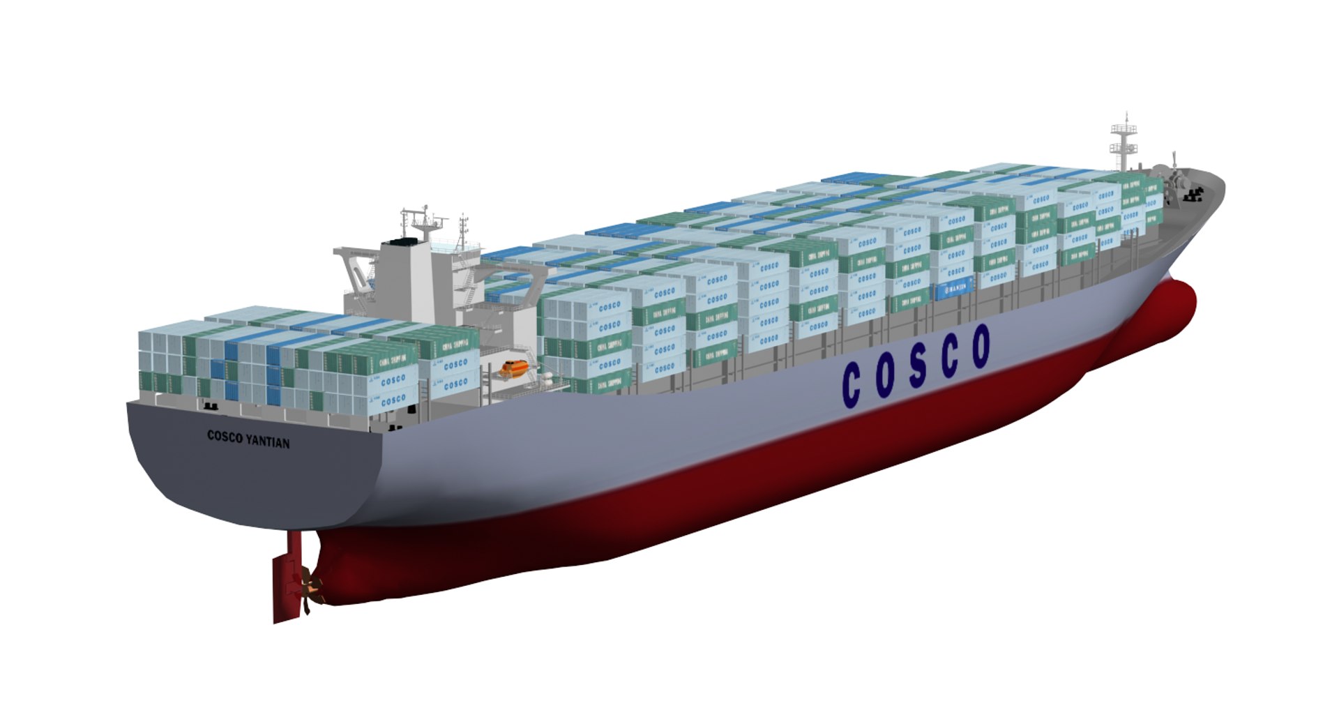3d Model Of Cosco Yantian