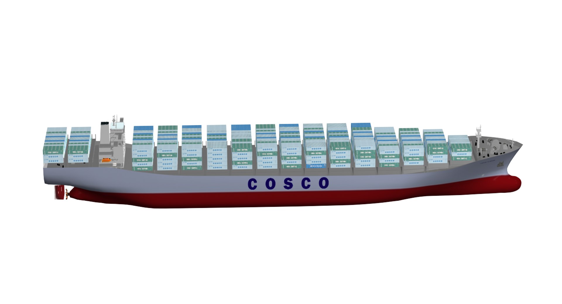 3d Model Of Cosco Yantian