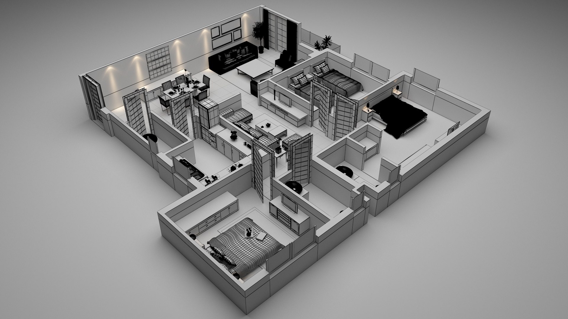 3D 3D Plan Model - TurboSquid 2252793