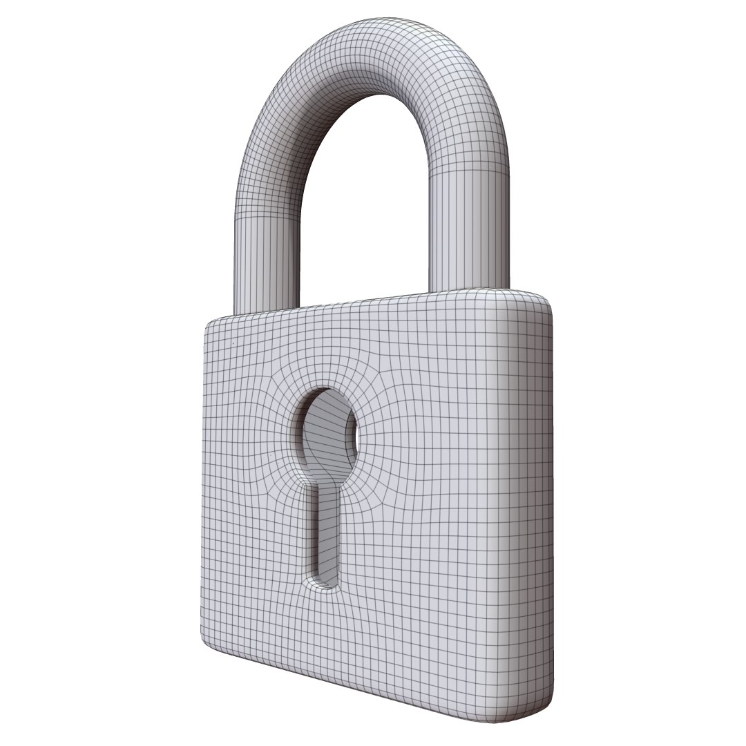3D Padlock Pad Lock Model - TurboSquid 1614669