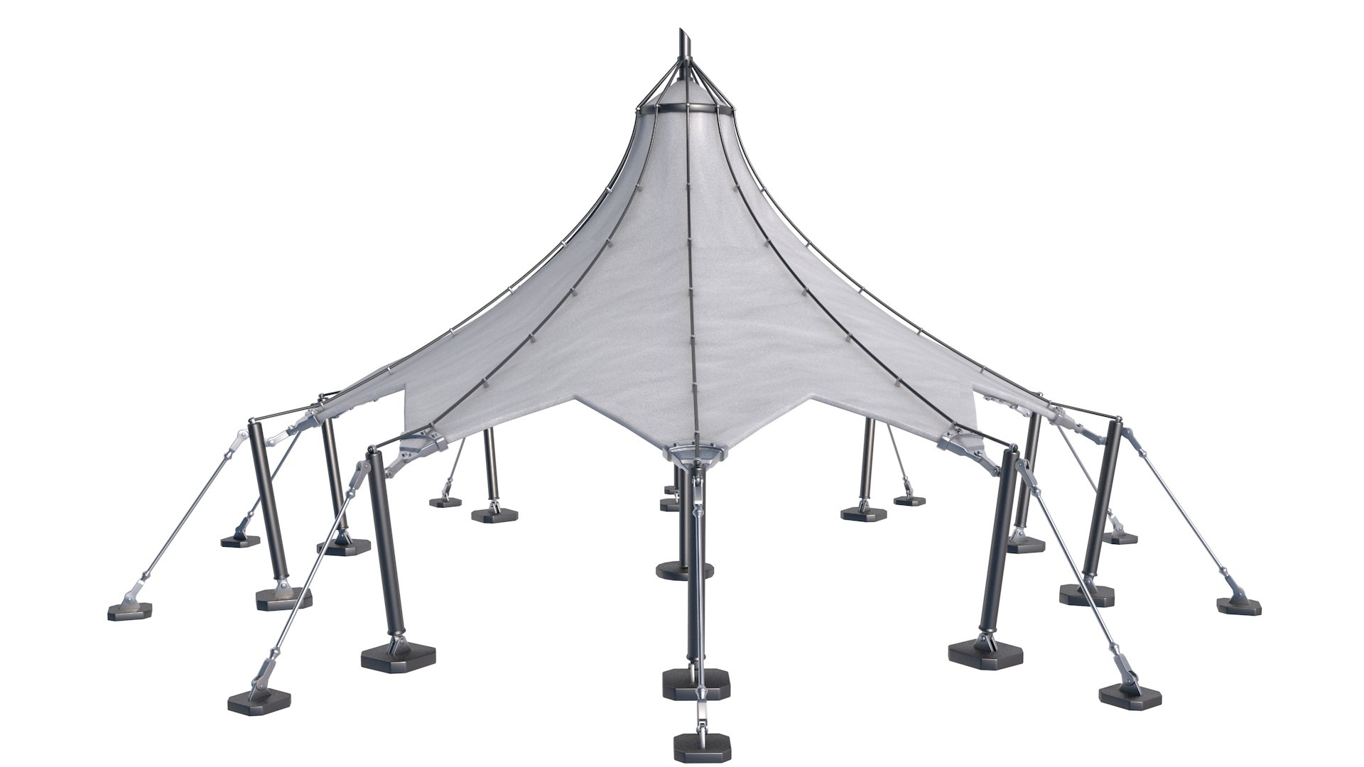 Membrane Tensile Structure 3D - TurboSquid 2066908