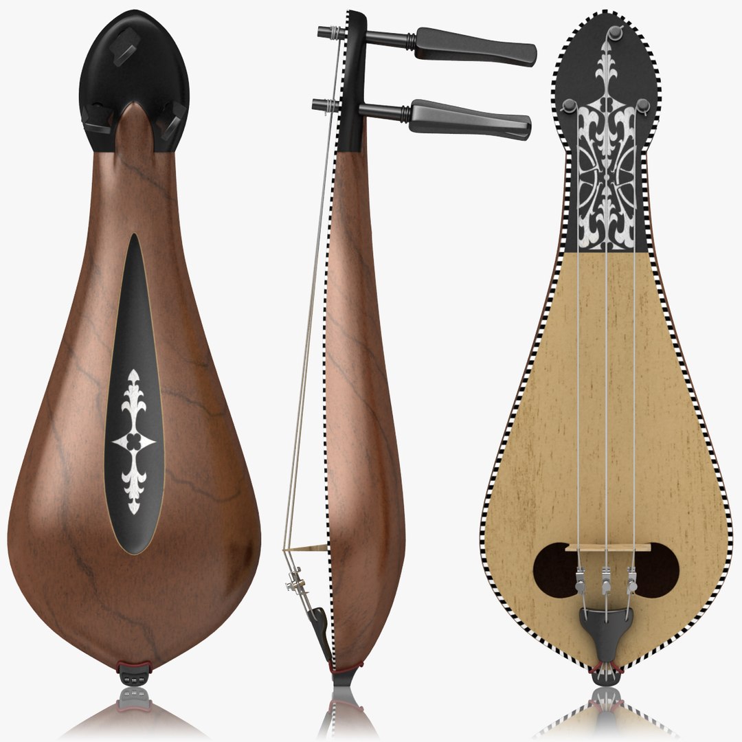 realistic turkish musical instruments 3d model